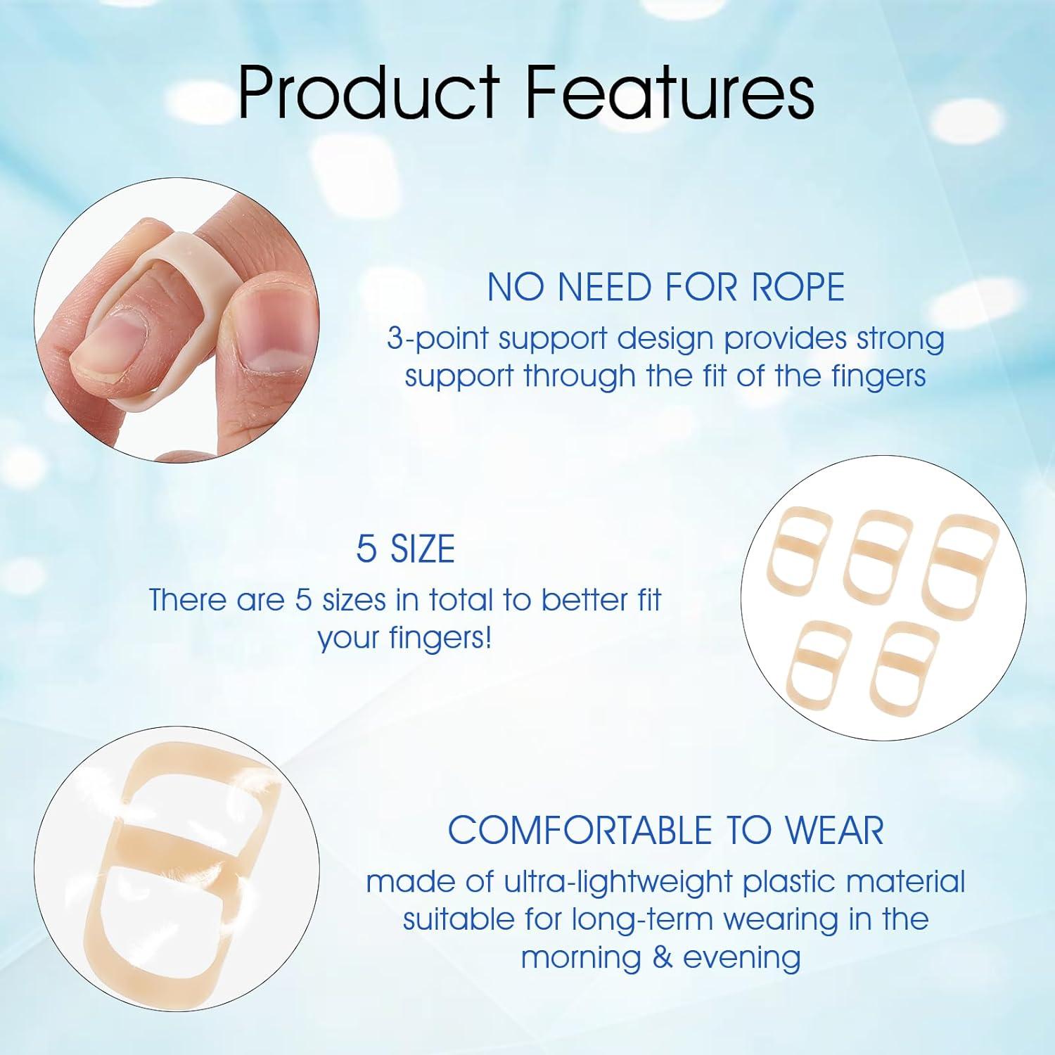 Oval Finger Splint 10-Piece Kit for Finger Support and Straightening ...