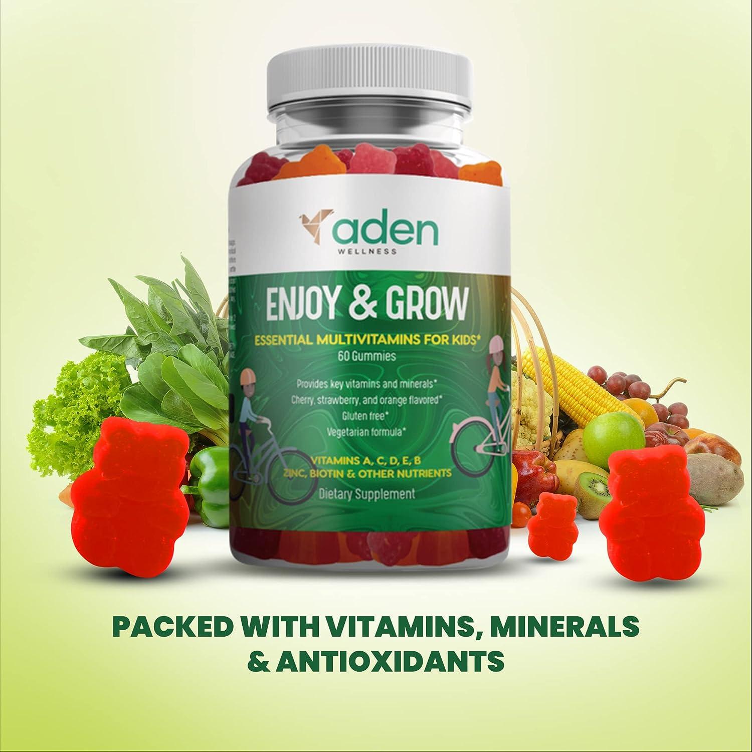 Kids Multi B Vitamin Gummies with B-Complex B6, B12, B9, B7, B5, A, C ...