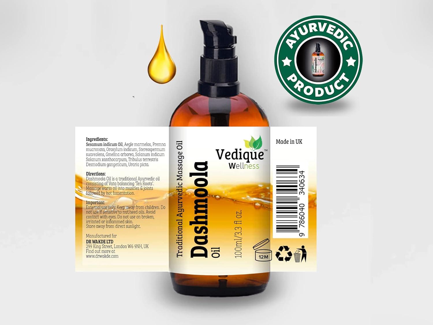 Vedique Remedies Dashmoola Oil 500ml | Ayurvedic Herbal Oil with 10 ...