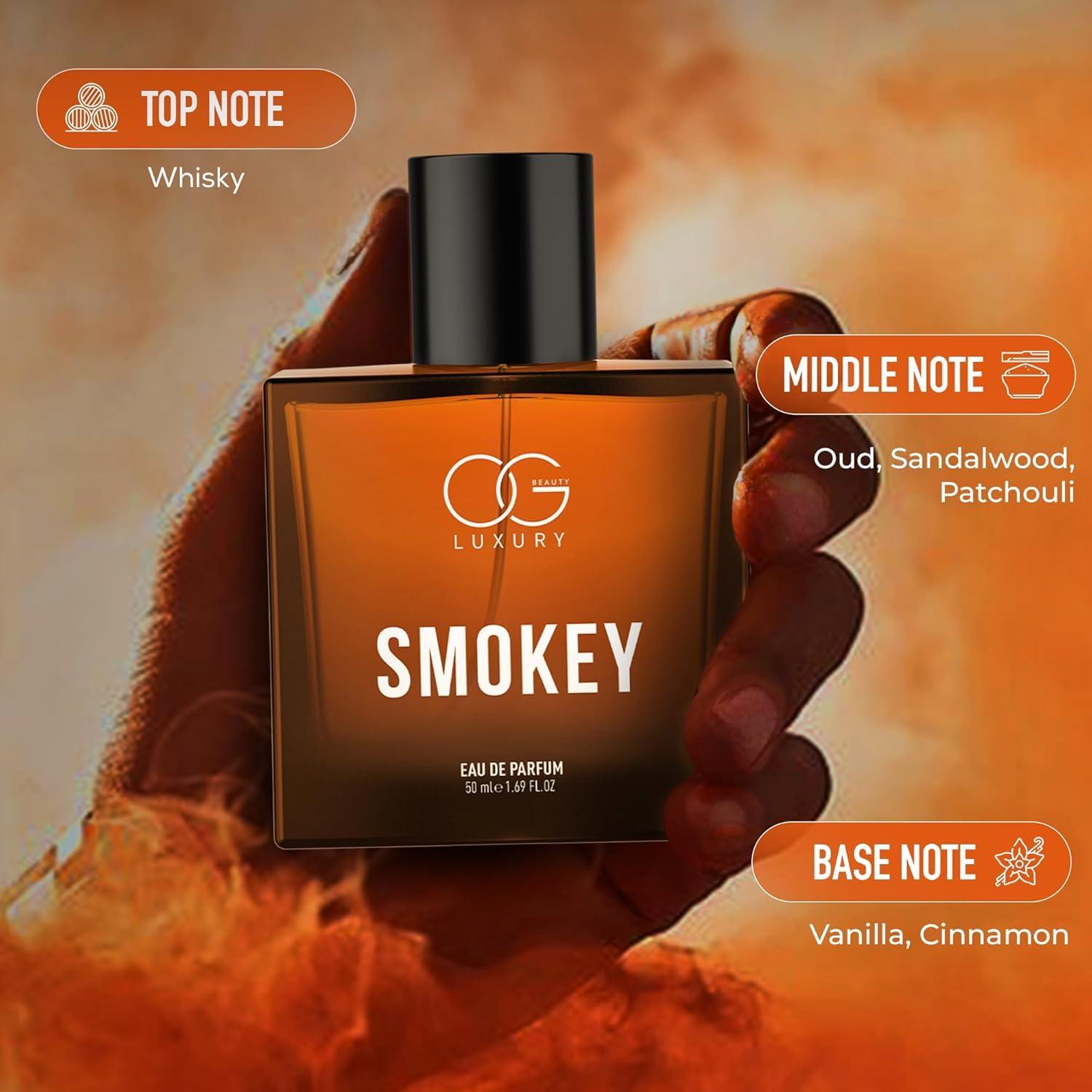 Smokey Eau De Parfum Perfume for Men with Aged Whisky & Sandalwood ...