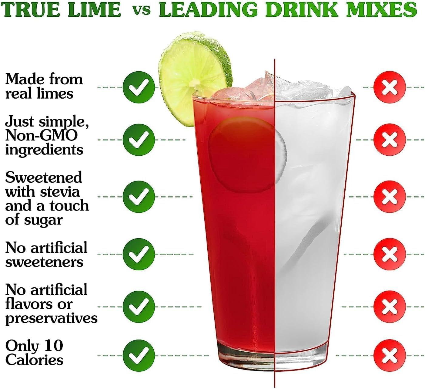 TRUE LIME Watermelon Limeade Drink Mix (10 Packets) | Made from Real ...