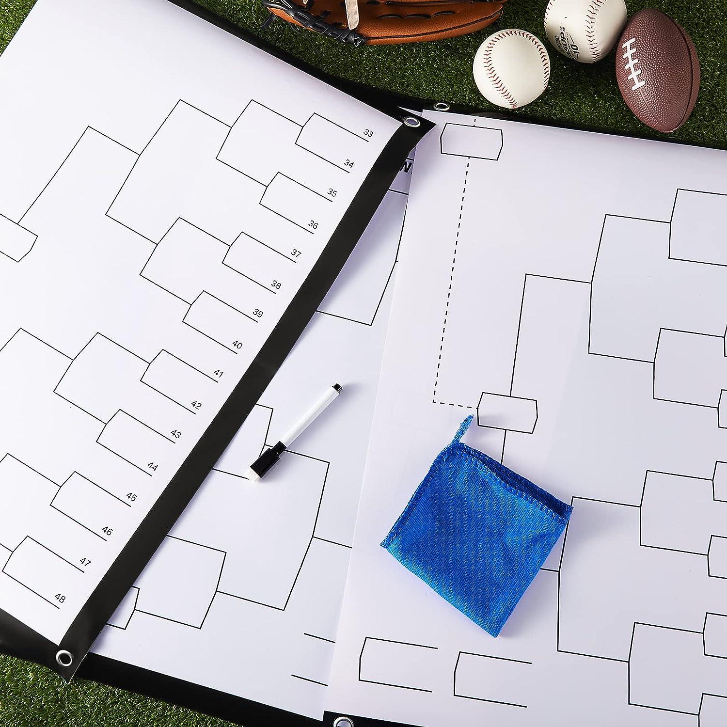 Yexiya Sports Basketball Poster Set with Dry Erase Board - 4 Pcs Team ...