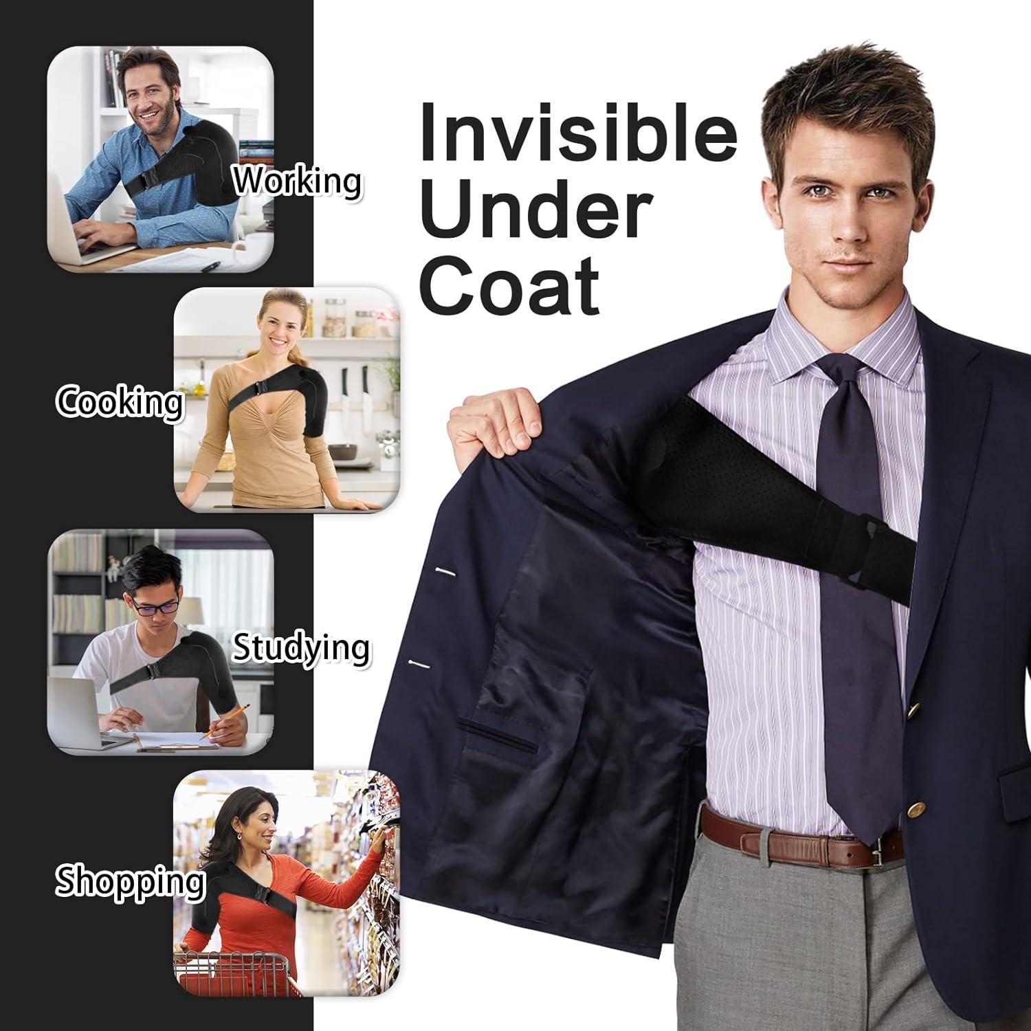 miscis Universal Shoulder Support Brace with Removable Pressure Pad ...