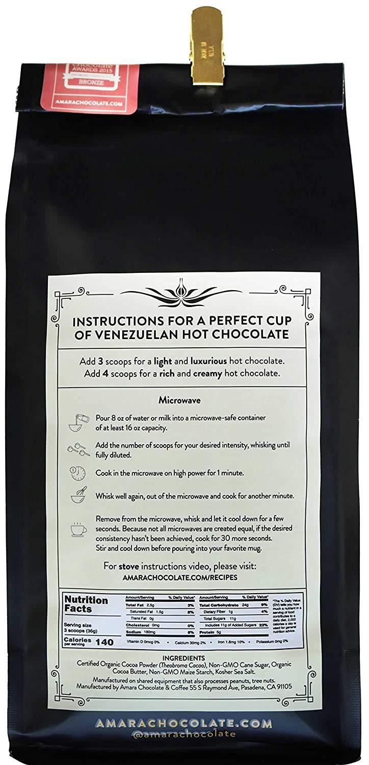 Amara Gran Criollo Dark Chocolate Hot Chocolate 32oz - Certified ...