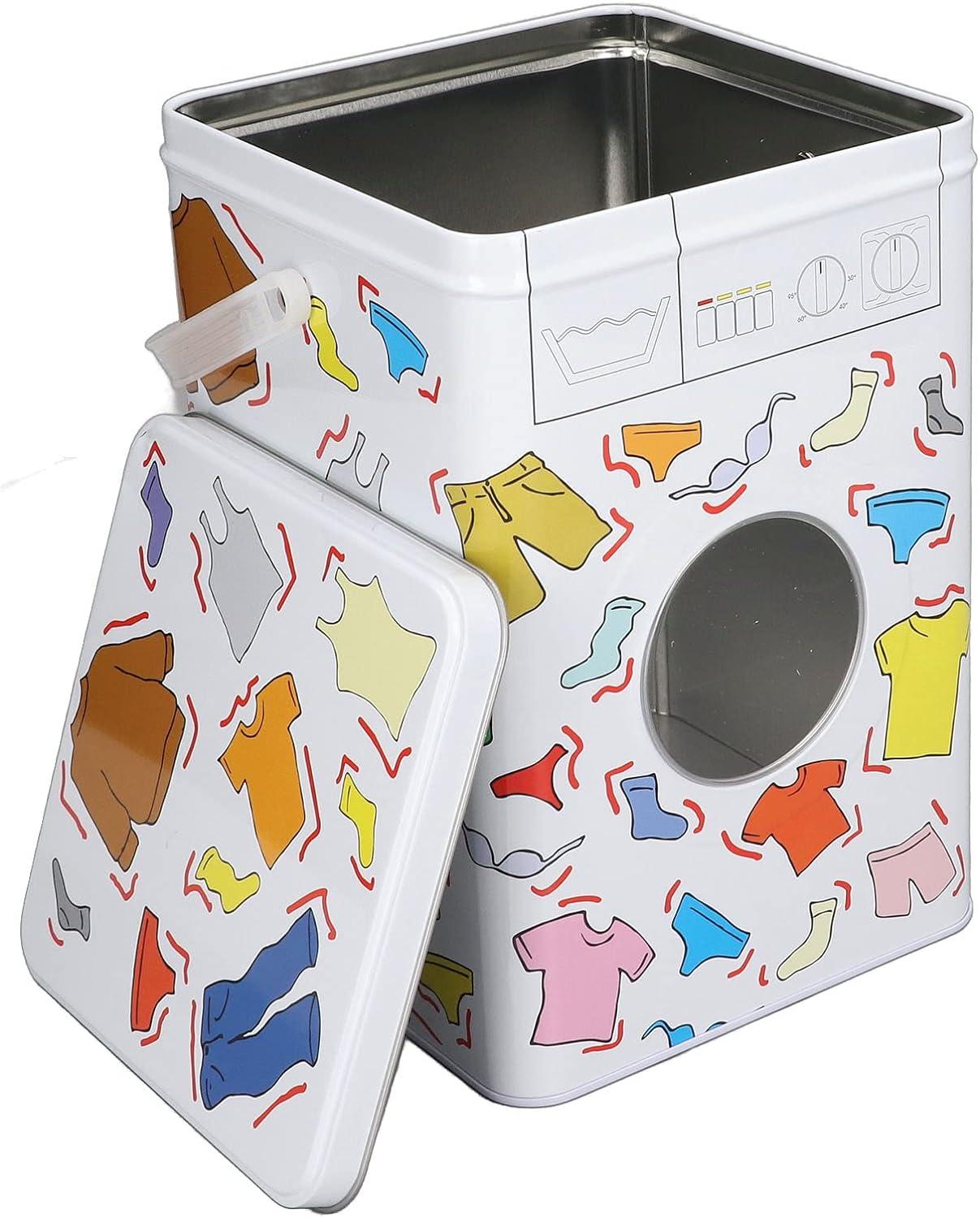 Metal Laundry Powder Tin Laundry Powder Detergent Storage Box Washing ...