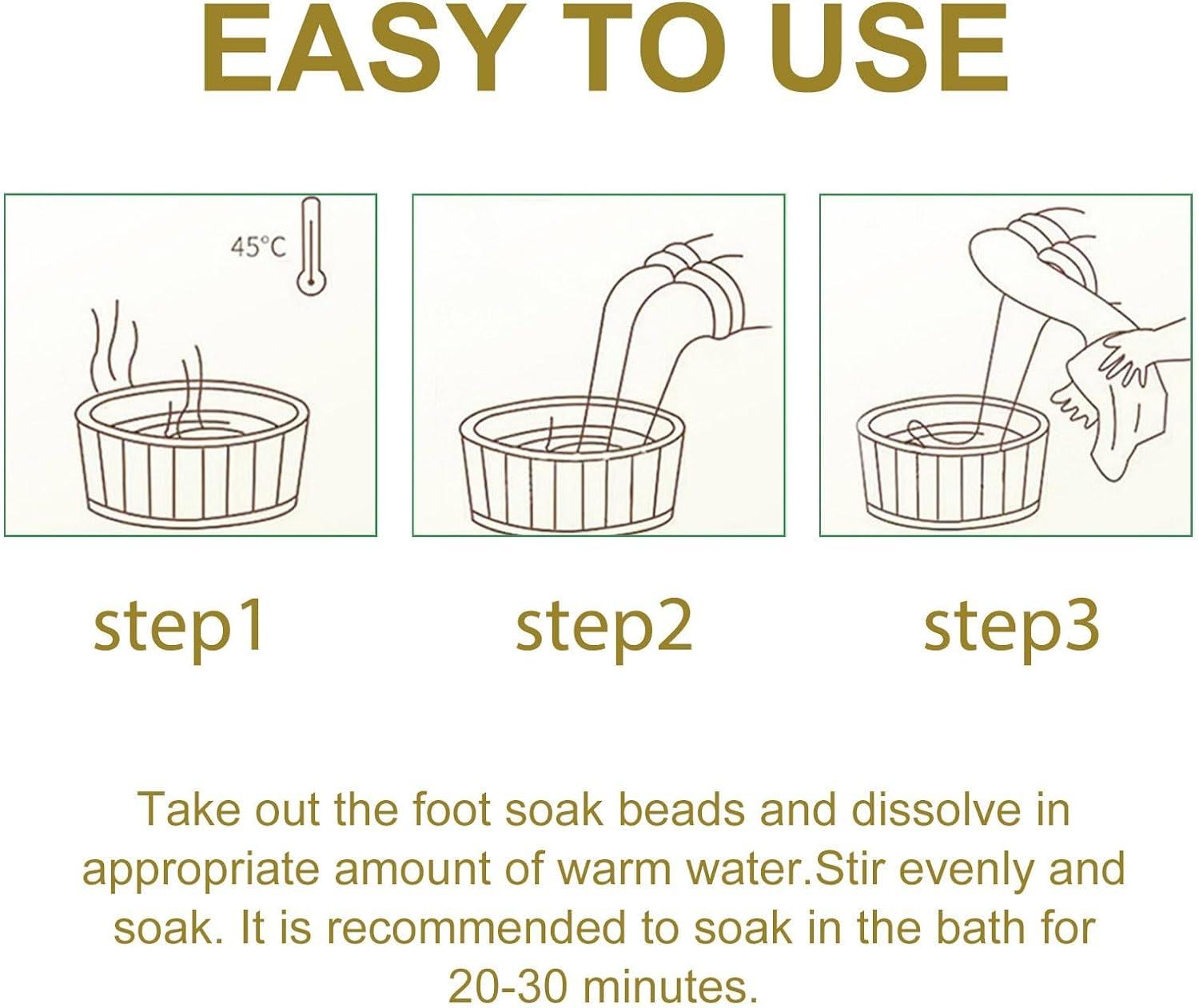 Lukmlca Bee Venom Lymphatic Drainage & Slim_ming Foot Soak Beads Lukmlca Bee Venom Foot Soak ...