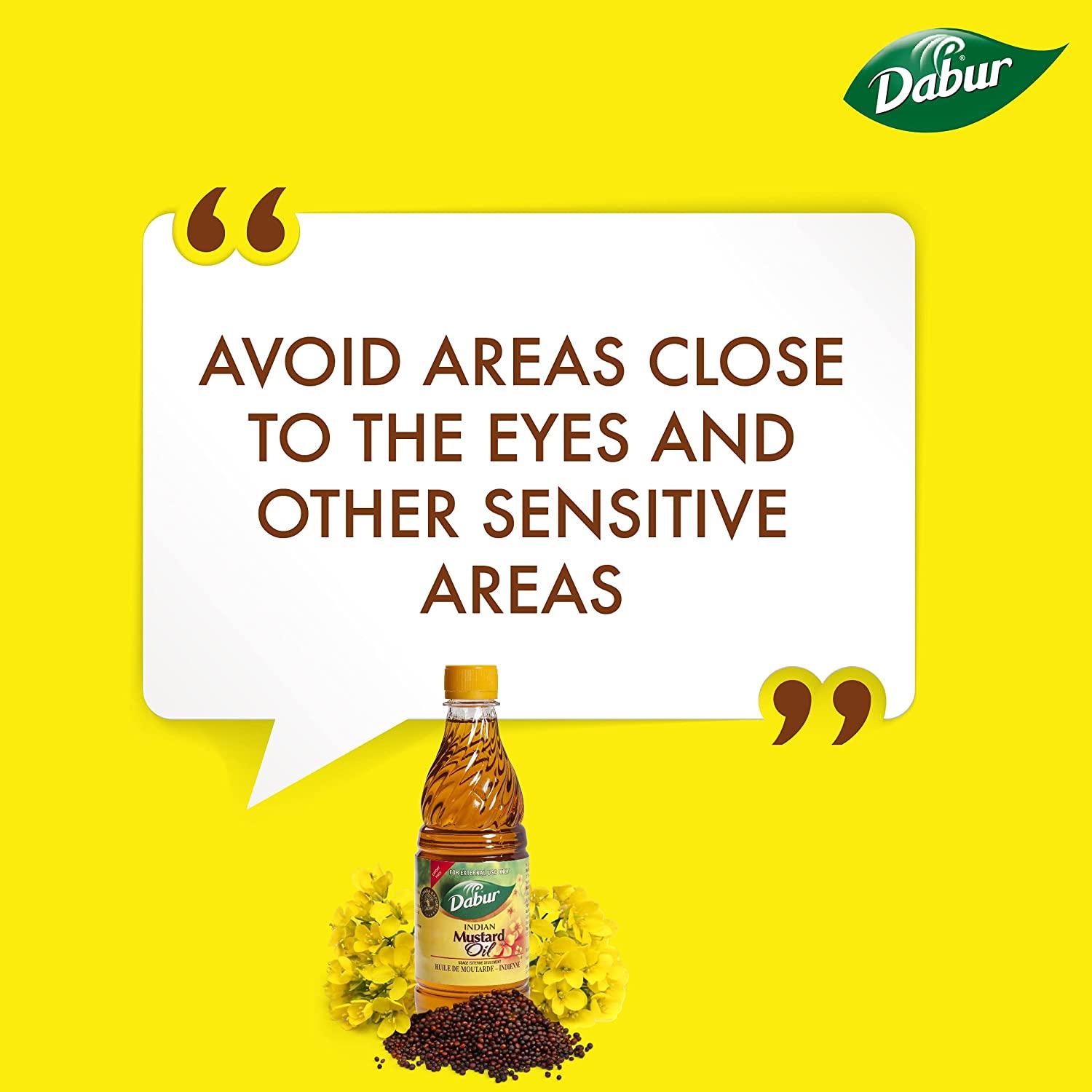 Dabur Mustard Oil 1L (33.8 Fl Oz) - Pack of 1 | Pure & Natural | Buy ...