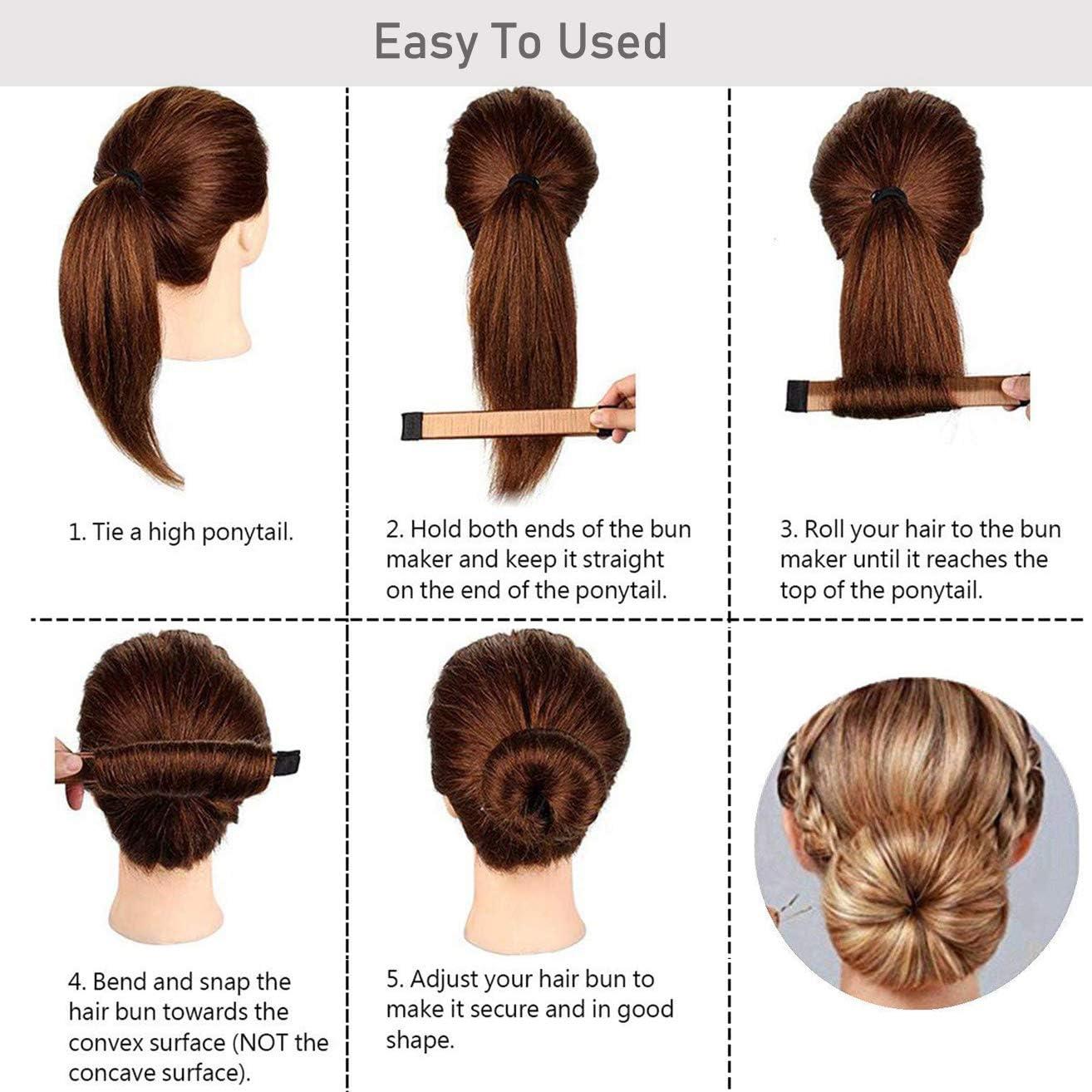 how to make donut hair bun