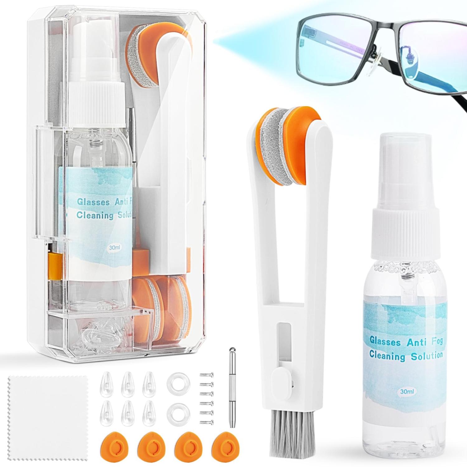 Glasses Cleaner Kit - Eyeglass Cleaner Spray & Microfiber Cloth Set ...