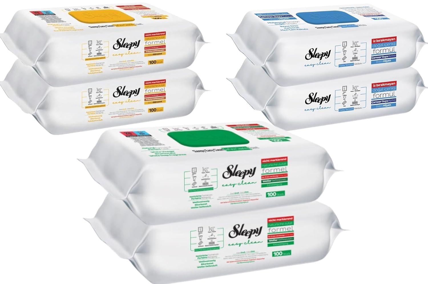 Sleepy Easy Clean Surface Cleaning Towel with Herbal Soap Additive - 3 ...
