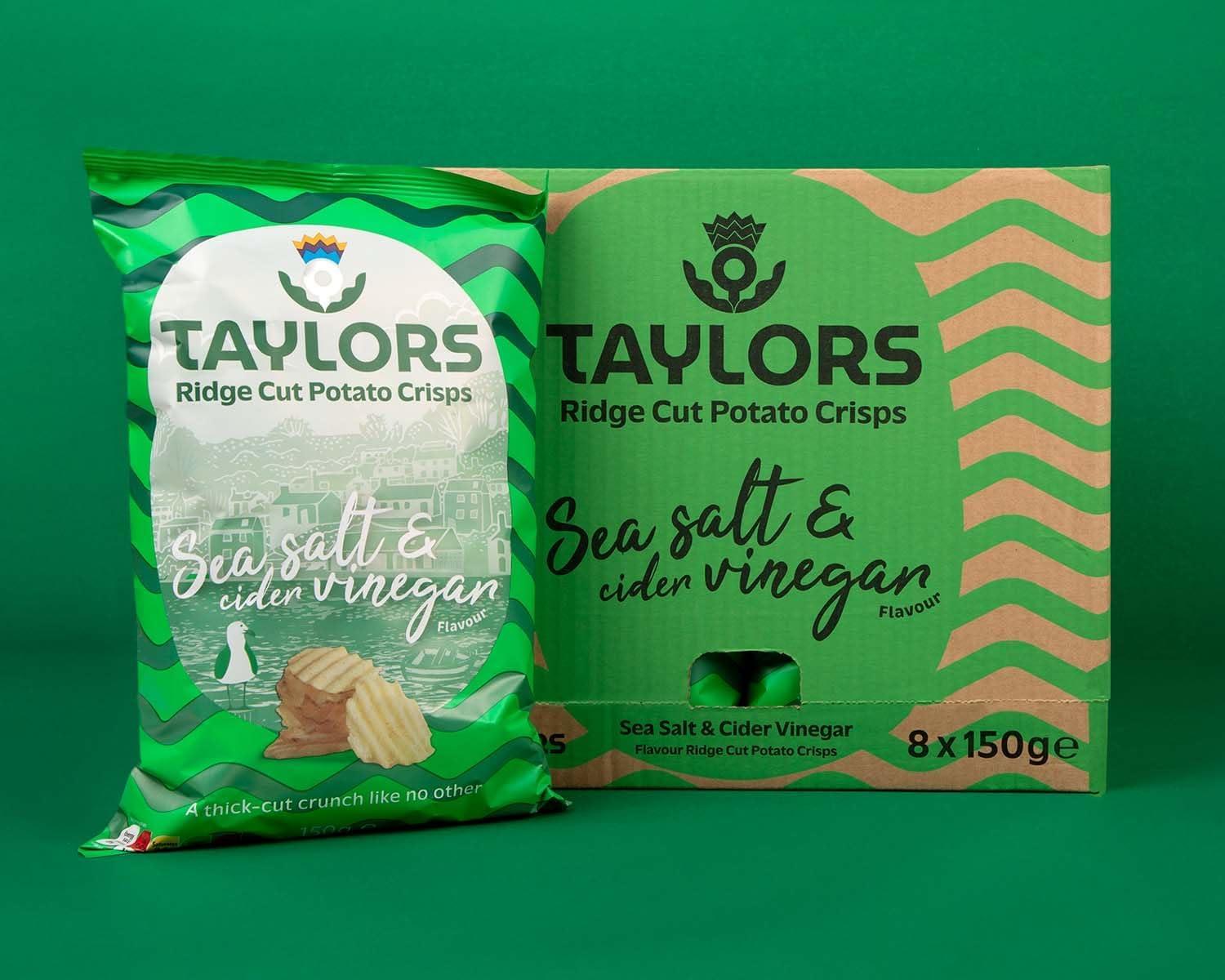 Ridge Cut Crisps Multipack by Taylors Snacks | Sea Salt & Vinegar ...