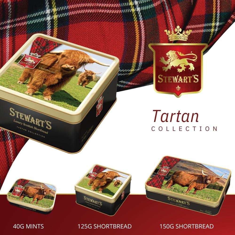 Stewart's - Highland Cow Shortbread Gifting Tin (125g) - Traditionally ...