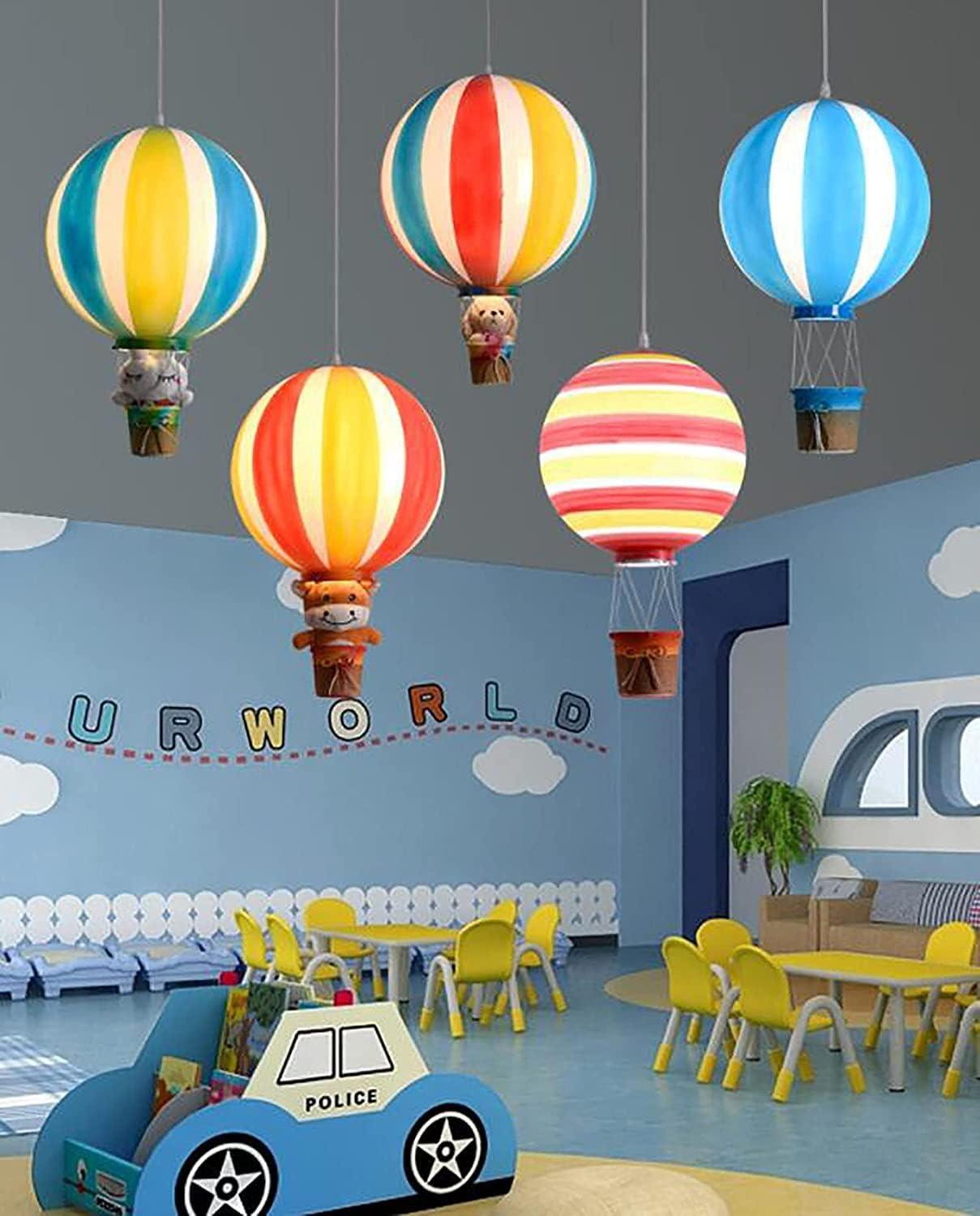 Creative Kids Cartoon Light Fixture Kindergarten Light Blue Chandelier ...