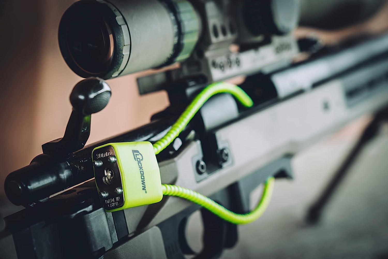 15 Inch Cable Gun Lock with Non-Marring Design and Keyed Padlock ...