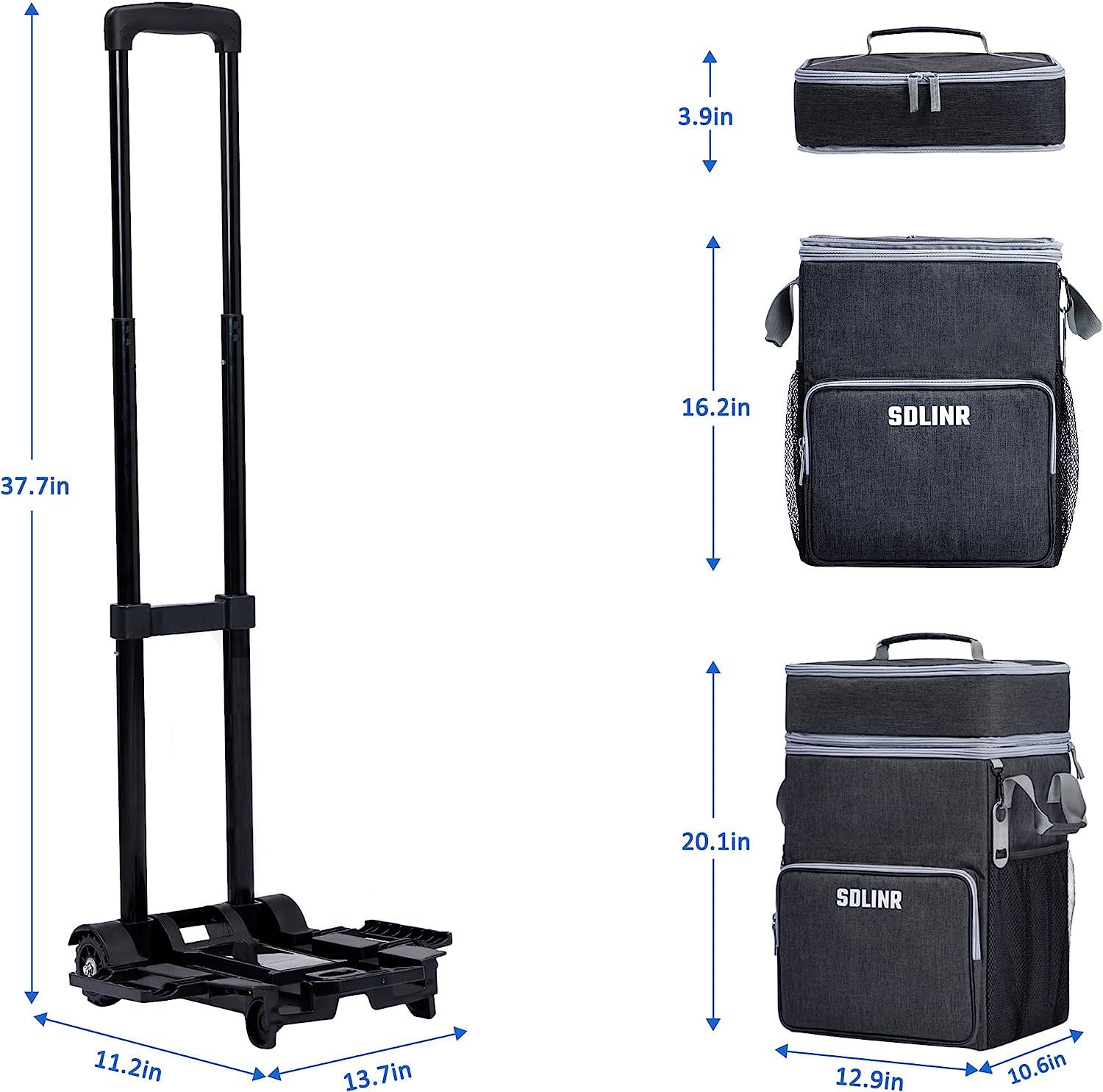 SDLINR 72-Can Large Rolling Cooler - Insulated Leakproof Soft Cooler ...