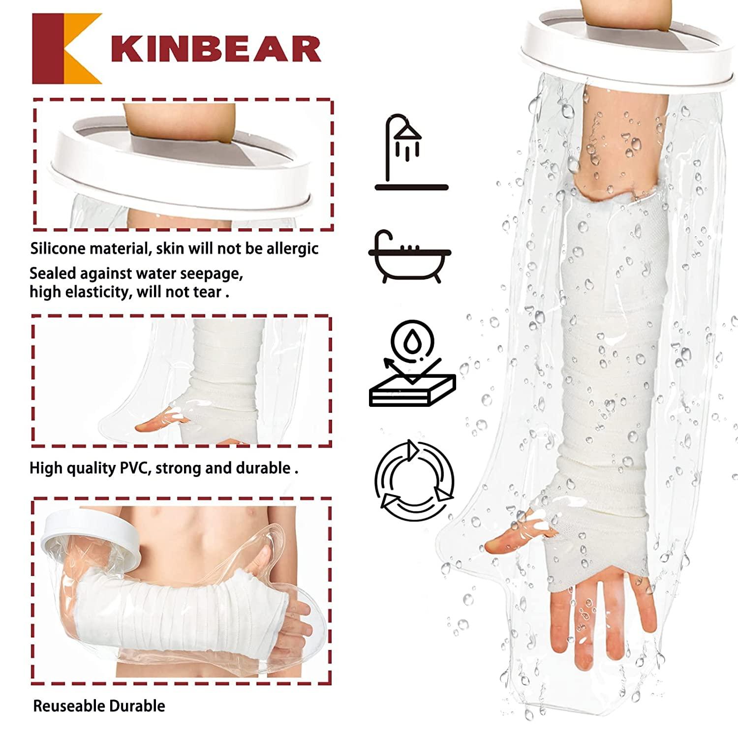 KINBEAR Waterproof Cast Cover for Kids | Reusable Arm Sleeve Protector ...