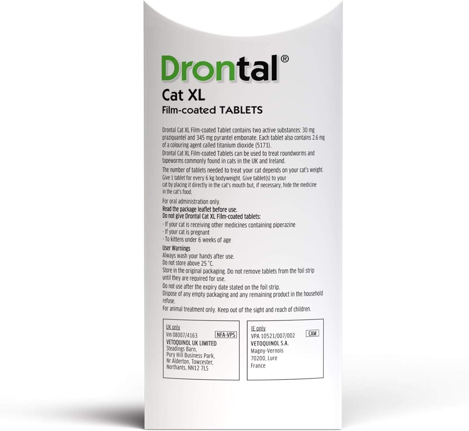 Drontal Cat XL Wormer single tablet | Buy Now with Express ...