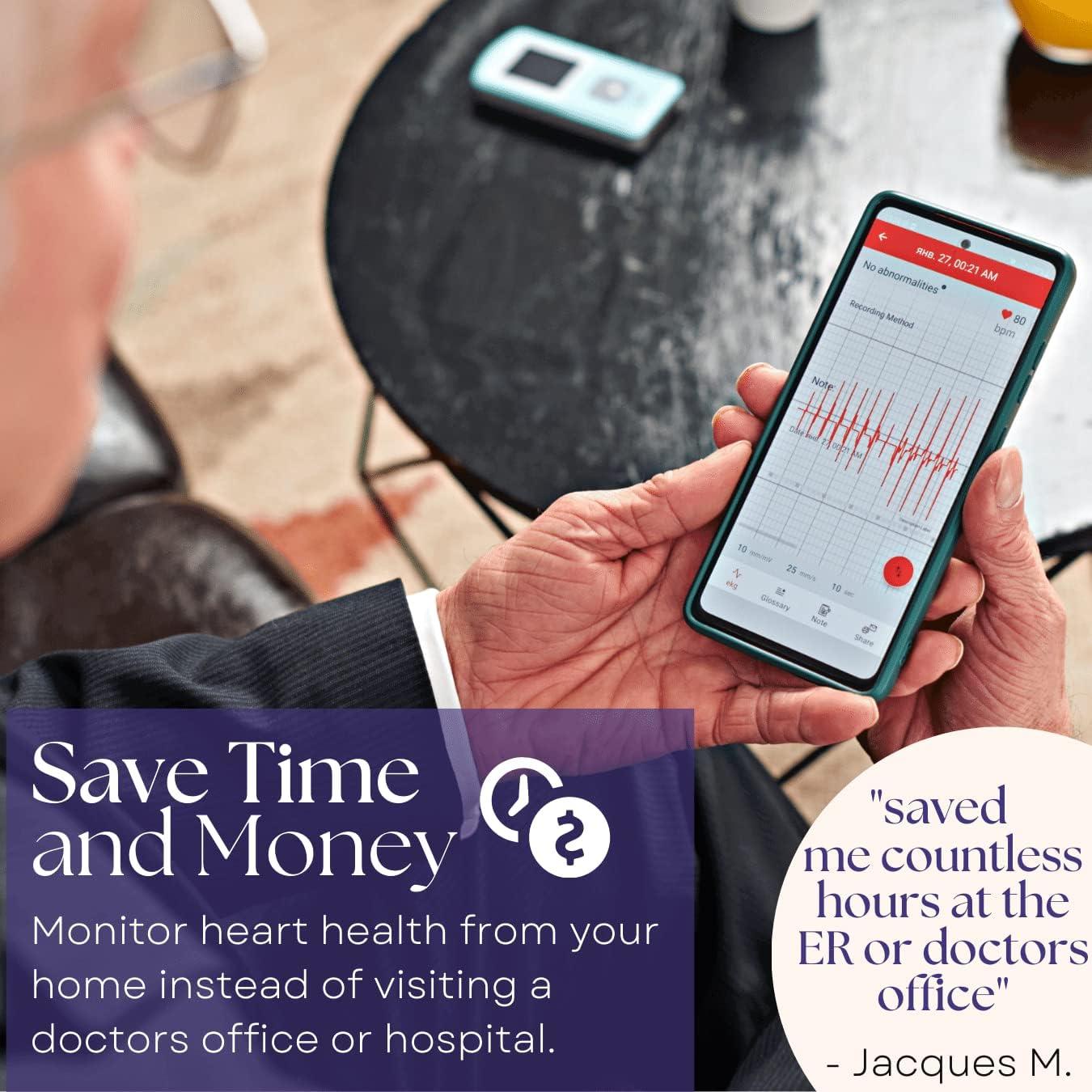 EKG Monitoring Device by Sonohealth - Portable Heart Rate Monitor ...