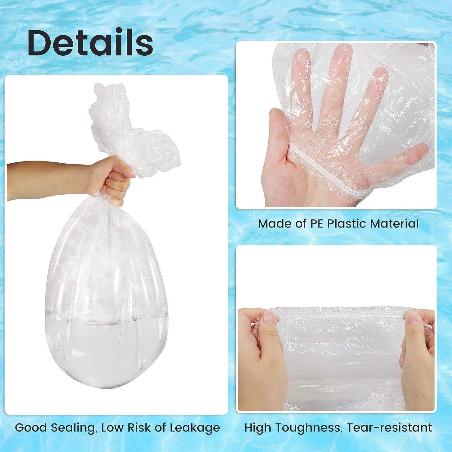 100 Pcs Disposable Foot Tub Liner - Clear Plastic Premium Spa Pedicure ...