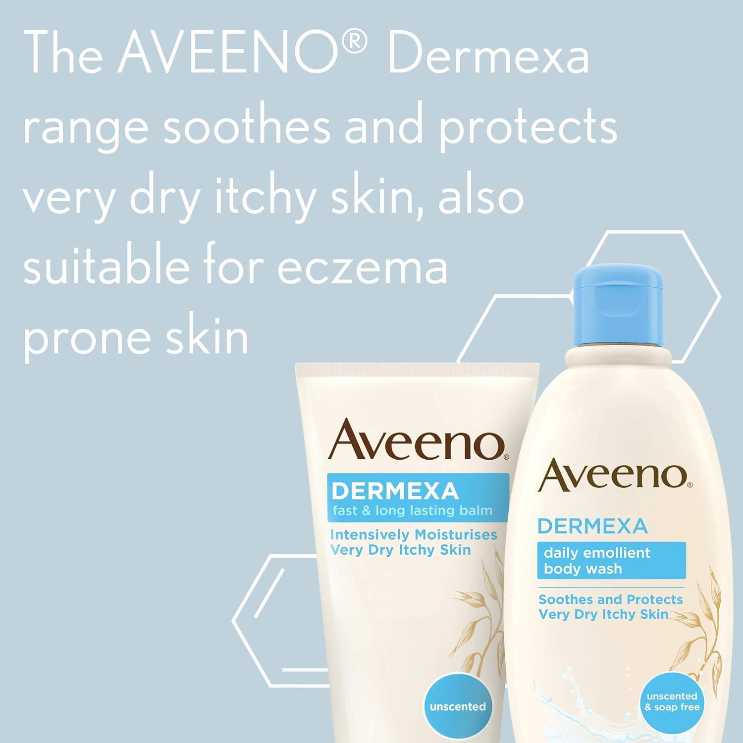 Aveeno Dermexa Fast Soothing Balm for Very Dry, Itchy and Eczema Prone ...