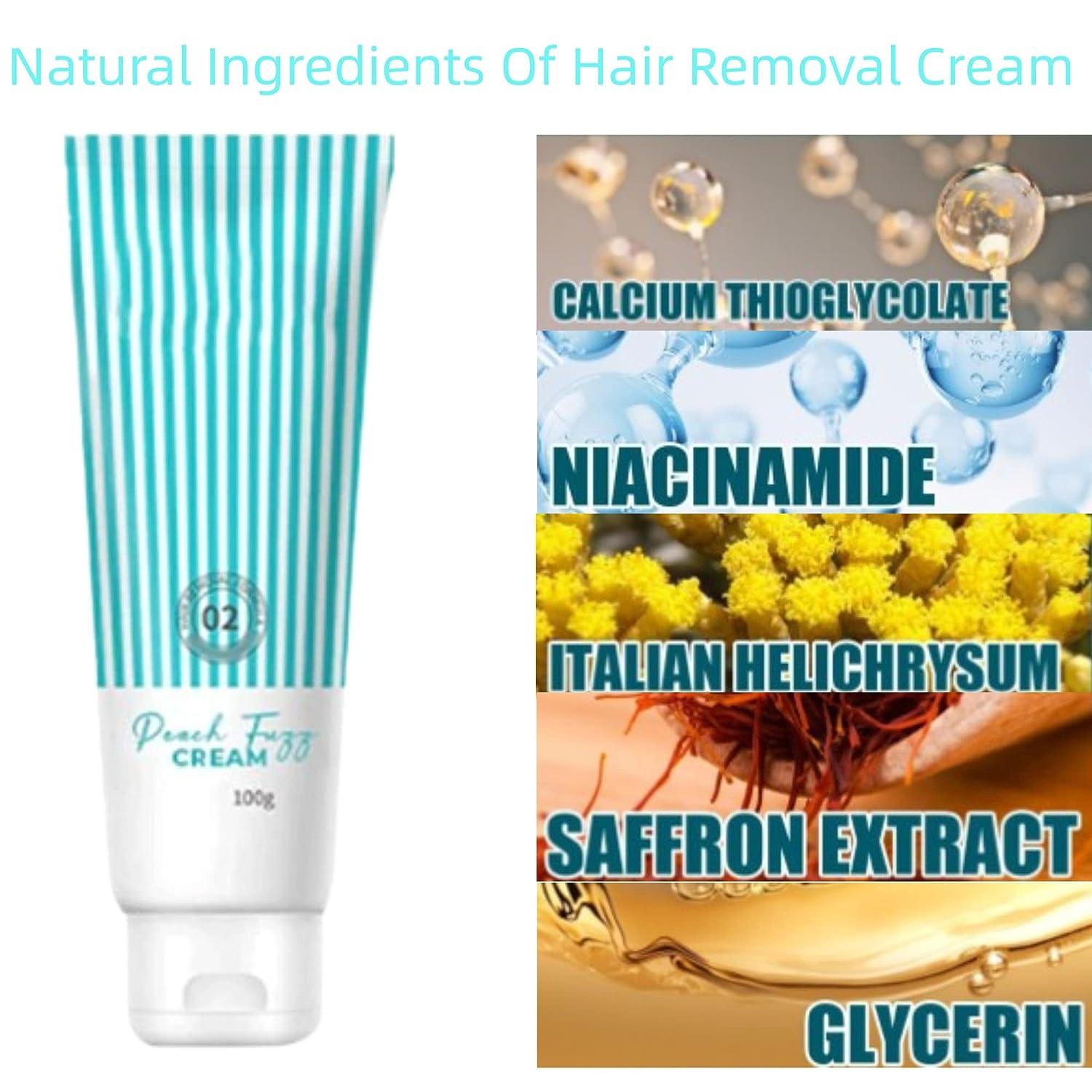 Skinetic Peach Fuzz Hair Removal Cream 2023 - Gentle & Painless Upper ...