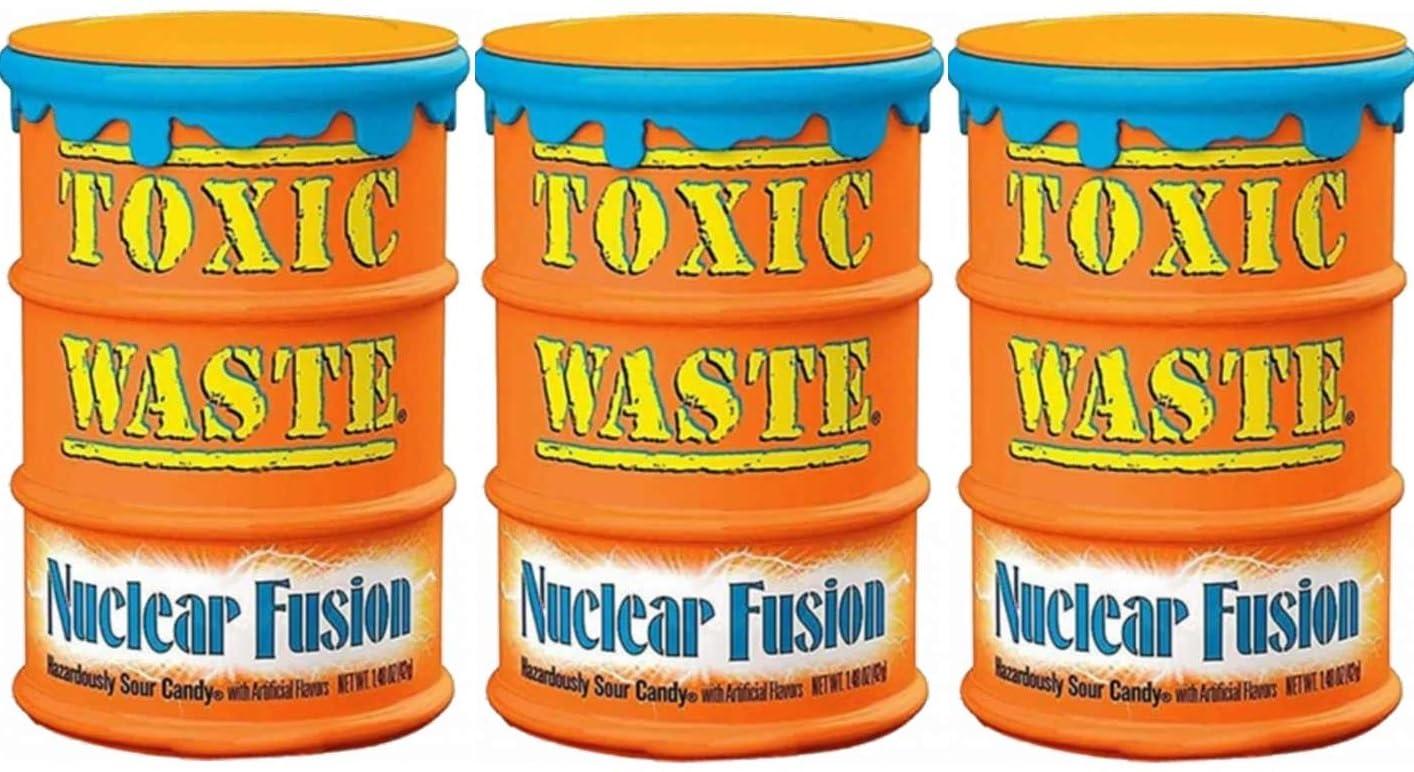 Toxic Waste Nuclear Fusion Drum Sour Candy Sweet Treat 42g Multi Value ...