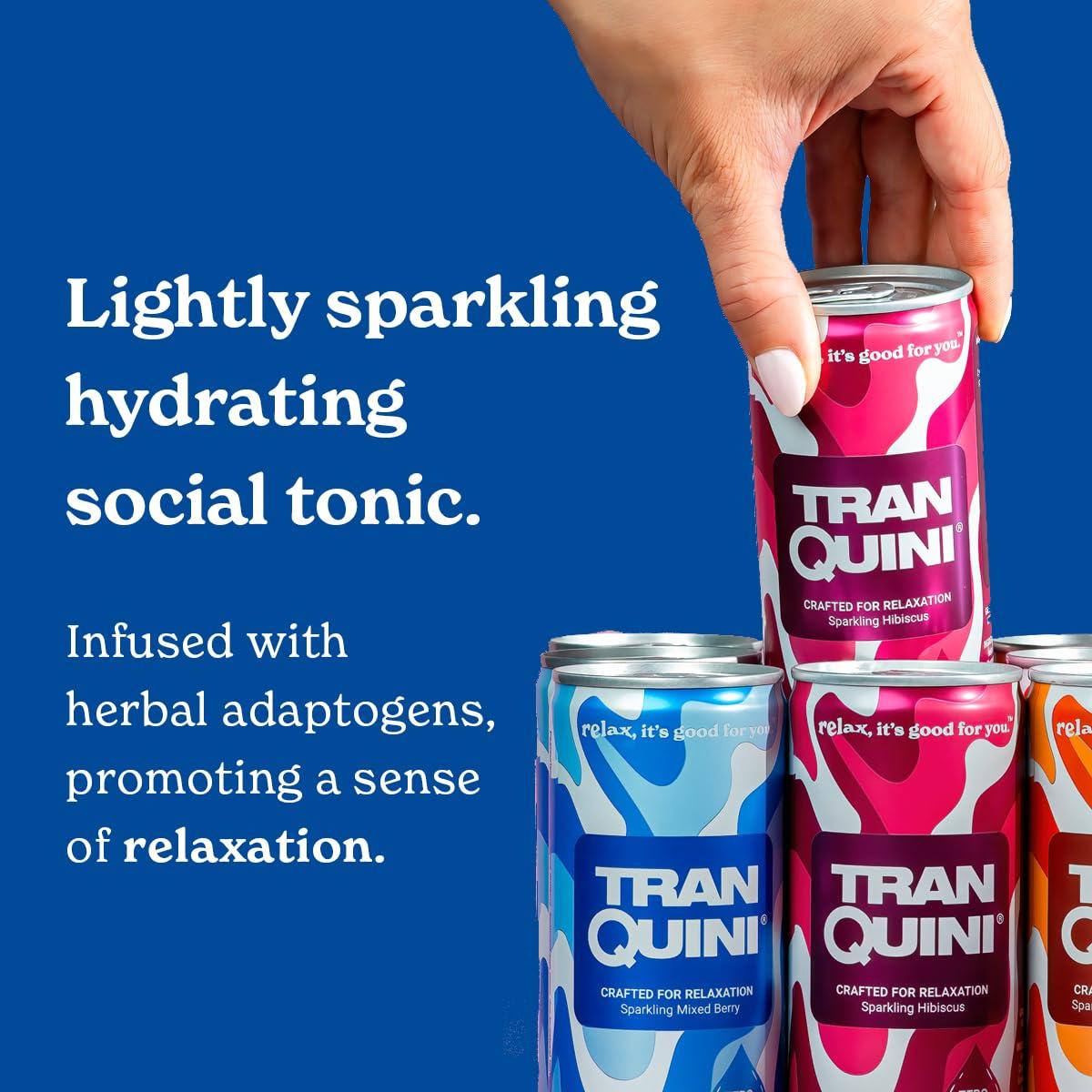 Buy Tranquini Adaptogen Drink - Calming Sparkling Water Gluten-Free ...