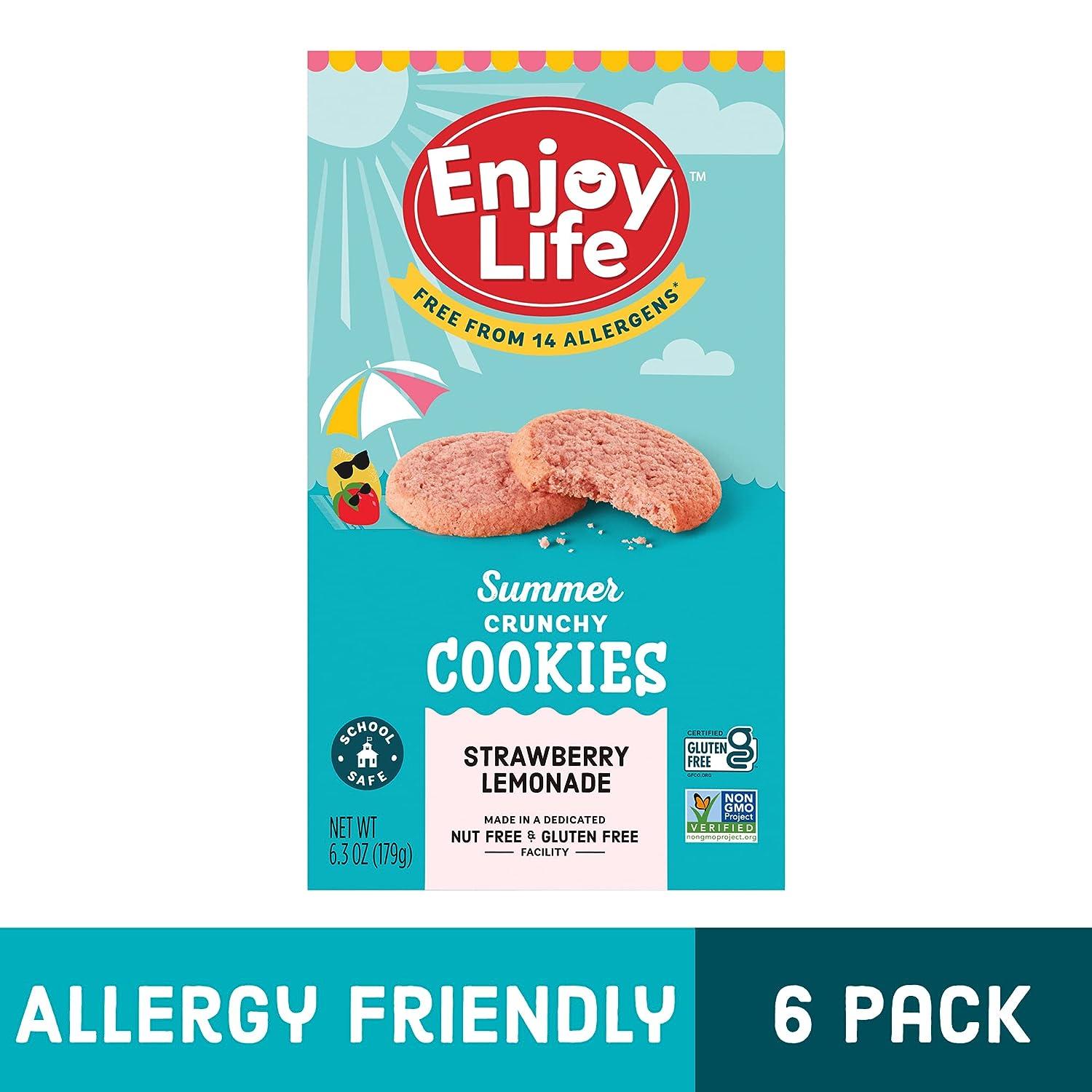 Enjoy Life Foods Strawberry Lemonade Crunchy Cookies - Gluten-Free ...