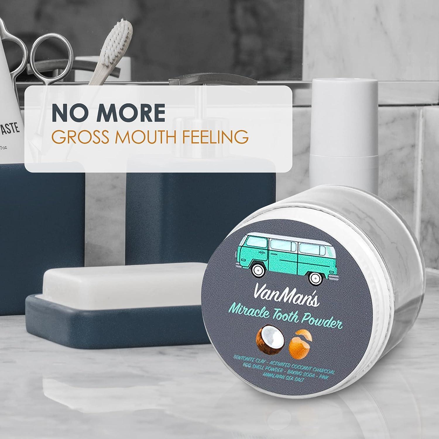 Vanman's Miracle Tooth Powder - 2 oz Teeth Whitening Powder with ...