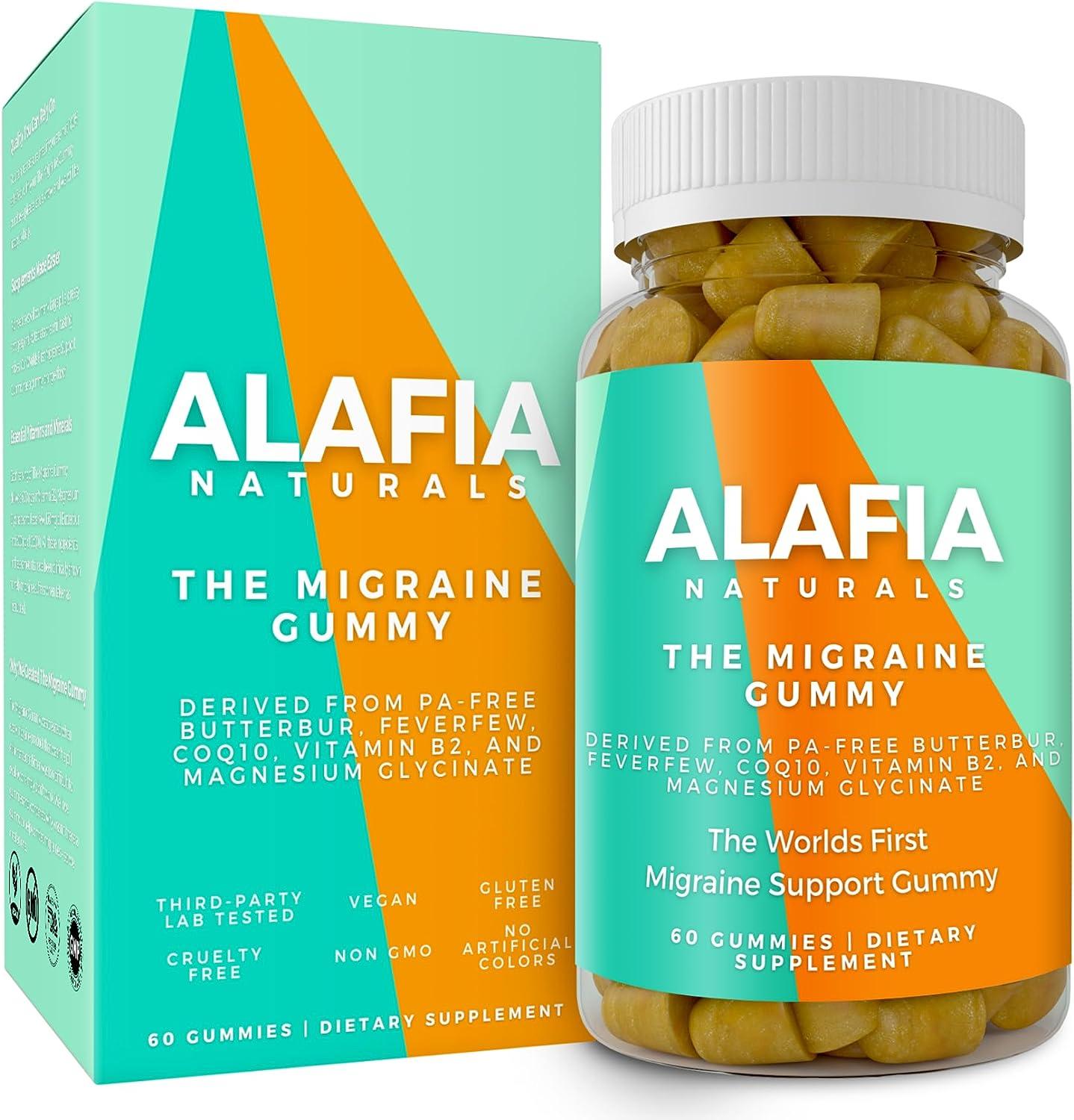 Alafia Naturals Migraine Gummy - 60ct Migraine & Headache Prevention ...