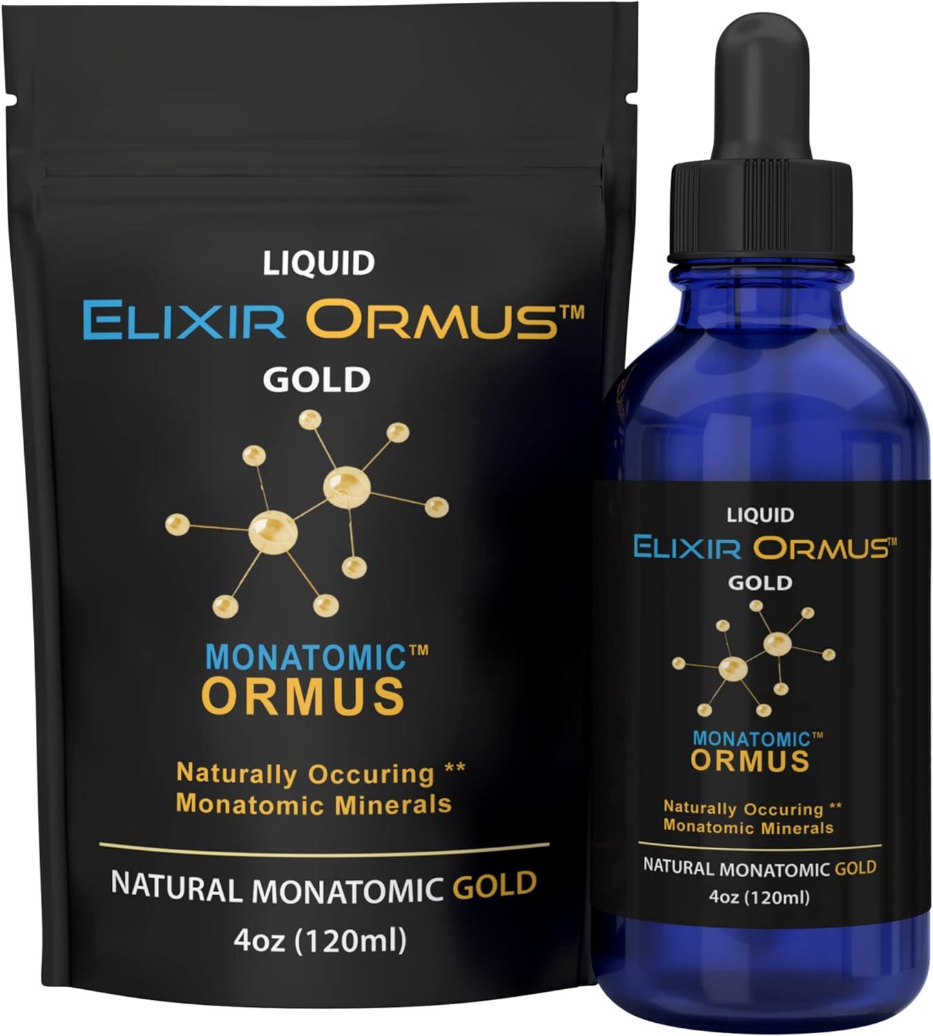 3 Leaf Naturals Elixir ORMUS 4oz Monoatomic Gold Manna Memory Aid ...