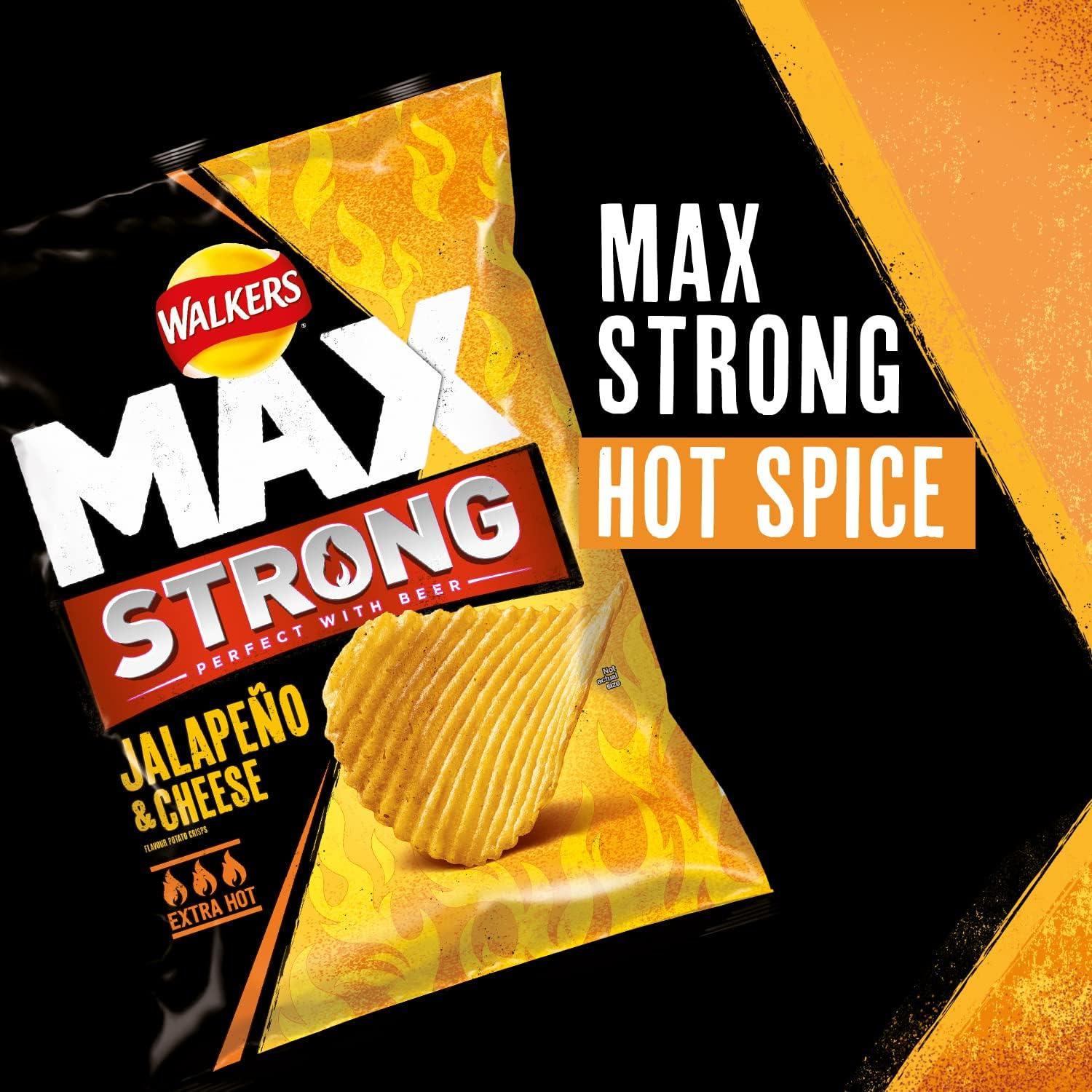 Walkers Max Jalapeno & Cheese 140g - Spicy and Cheesy Snack for Ultimate Flavor | Buy Now with ...