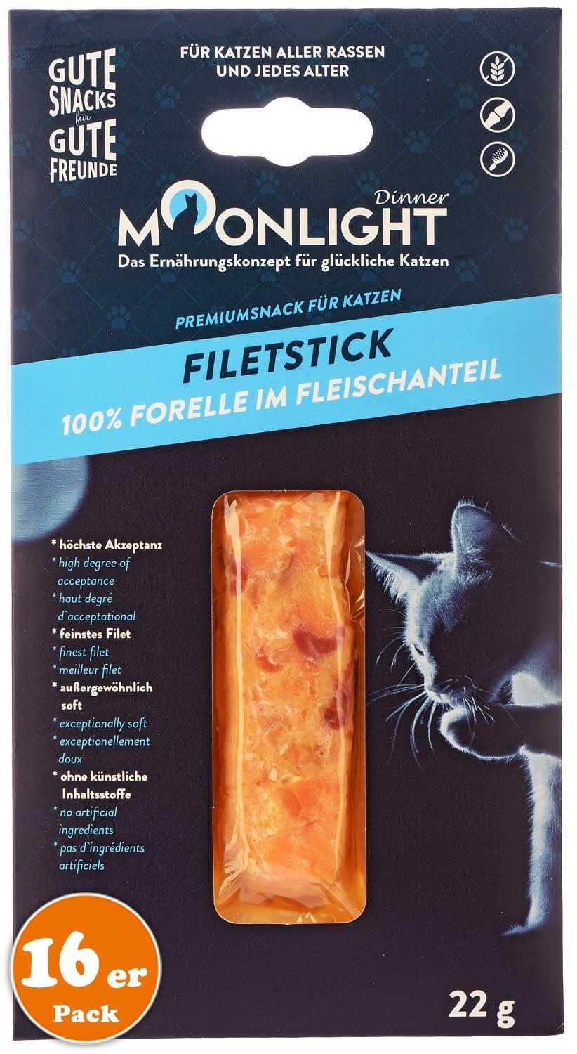 Moonlight Katzensnack Filet Sticks with Trout - Cereal-Free 100% Trout ...