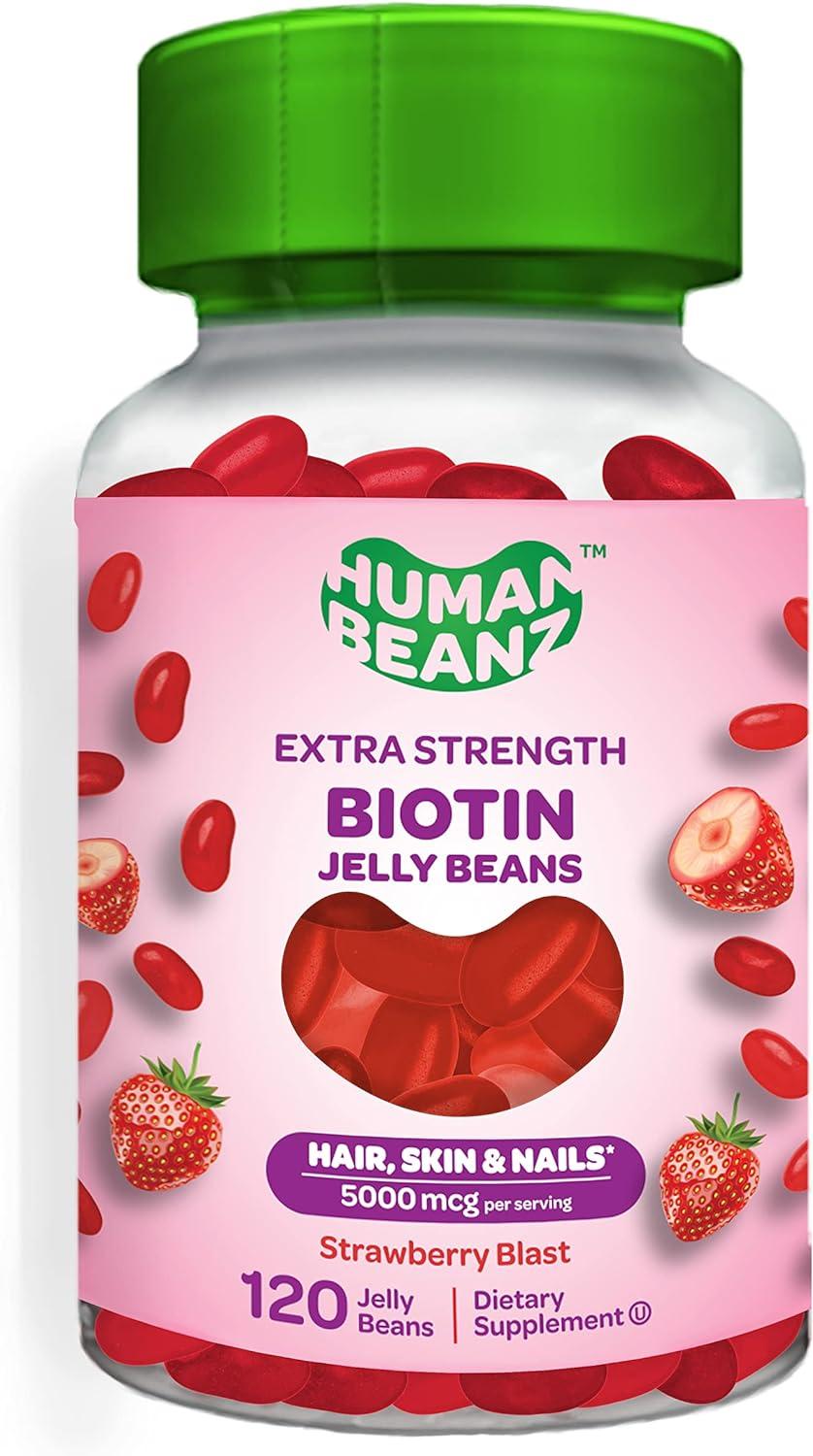 Human Beanz Jelly Bean Gummy Vitamins Bundle Biotin Extra Strength ...
