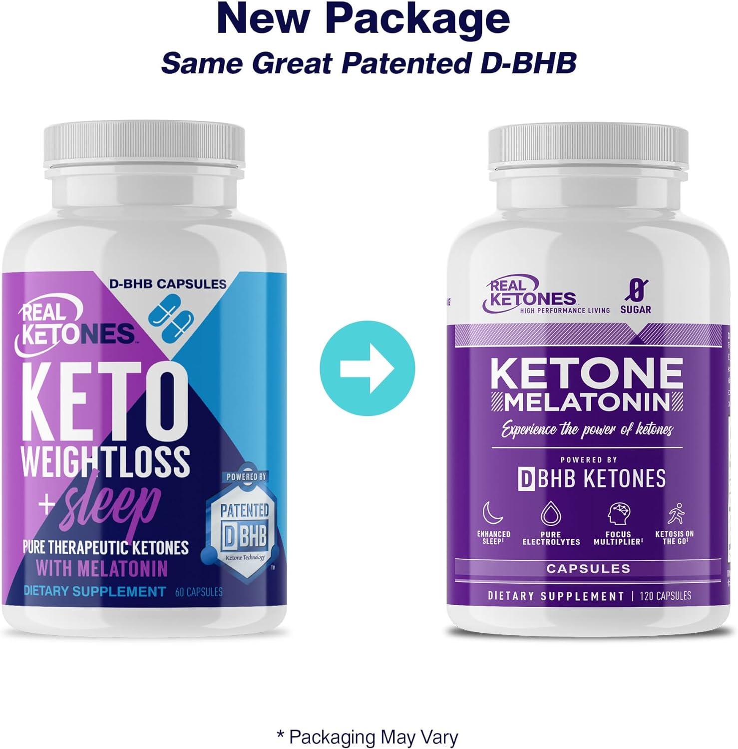Real Ketones PM Night Time - Exogenous Keto BHB Pills with Melatonin ...