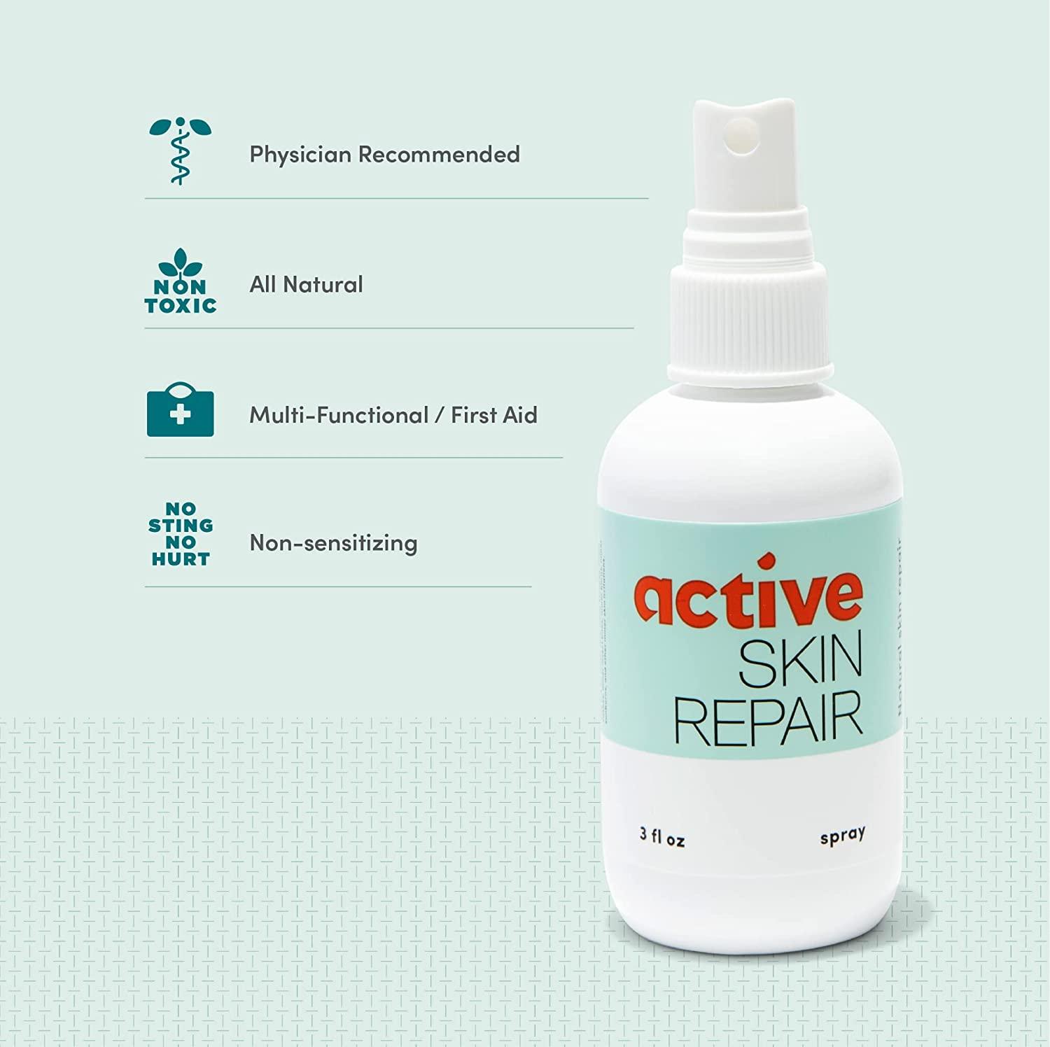 Active Skin Repair Spray - Natural First Aid Healing Ointment for Cuts ...
