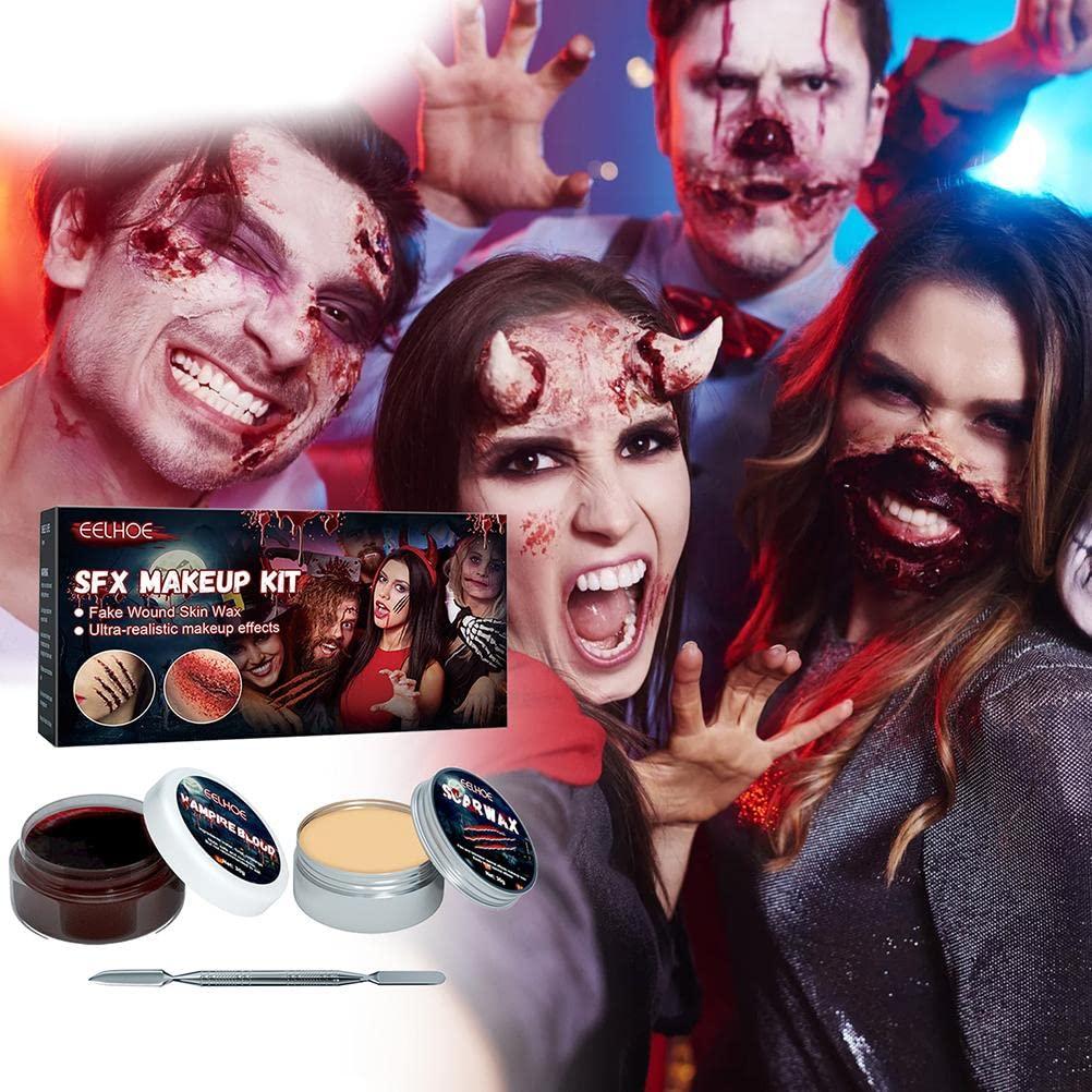 Buy Halloween Scar Wax Gel Kit - Special Effects Makeup for Realistic ...