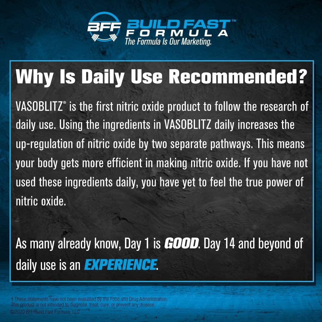 VASOBLITZ Nitric Oxide Pre-Workout by BFF Build Fast Formula | Muscle ...