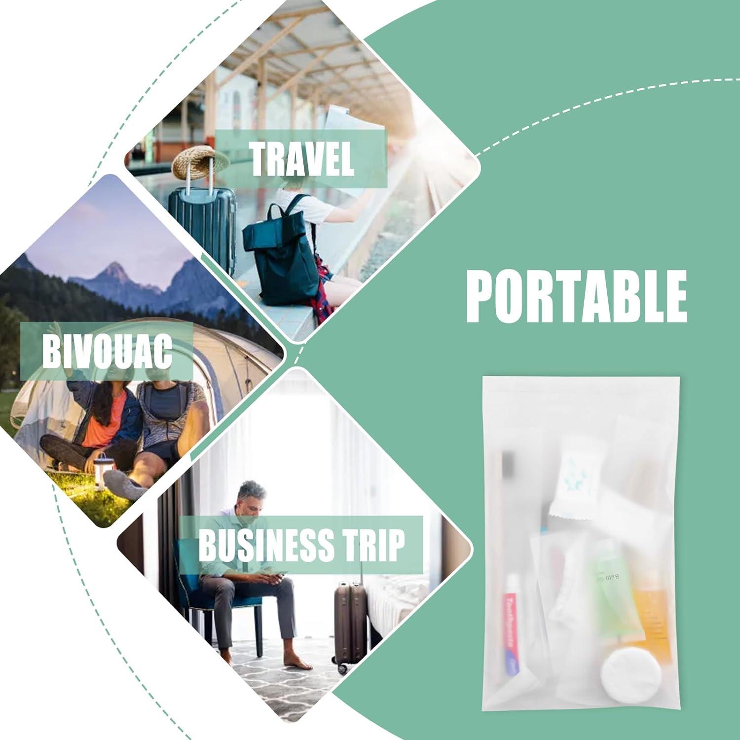 Travel Toothbrush & Toothpaste Set - 12 Individually Packaged Hygiene ...