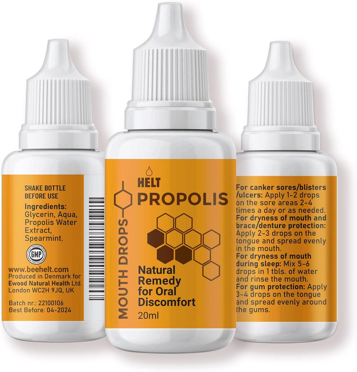 Propolis Mouth Drops: Natural Relief for Dry Mouth, Blisters, Sores ...