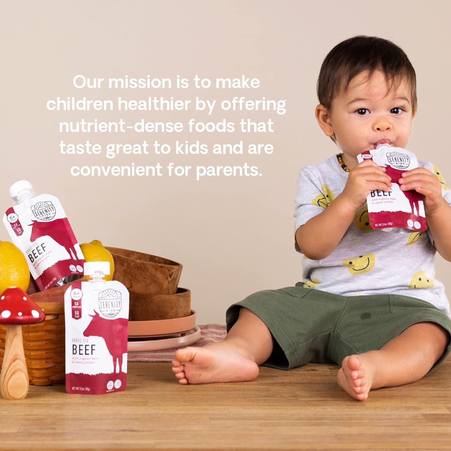 Serenity Kids 6+ Months Baby Food Pouches: Ethically Sourced Meats ...