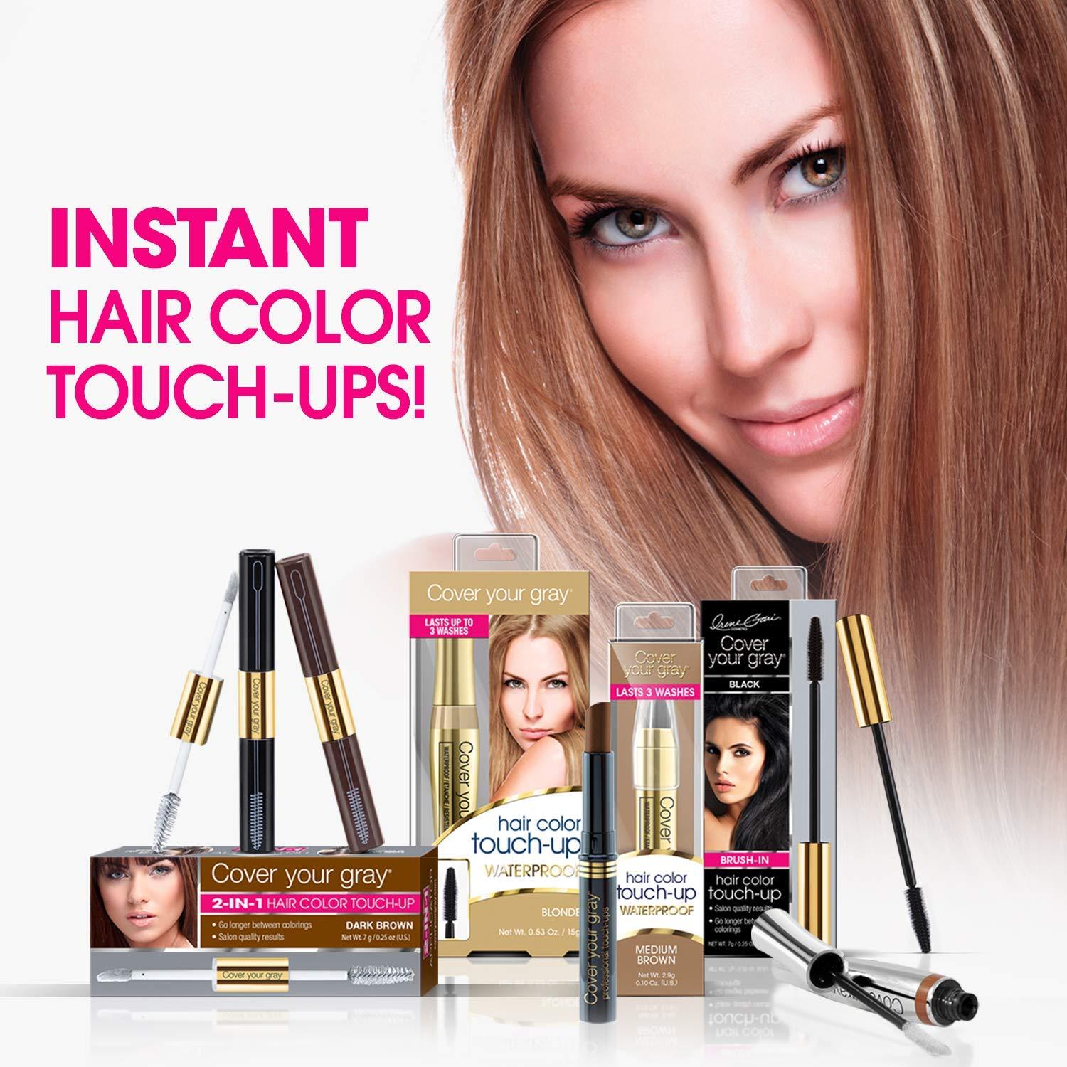 Cover Your Gray Black Fill in Powder - Instant Root Touch Up and Hair ...