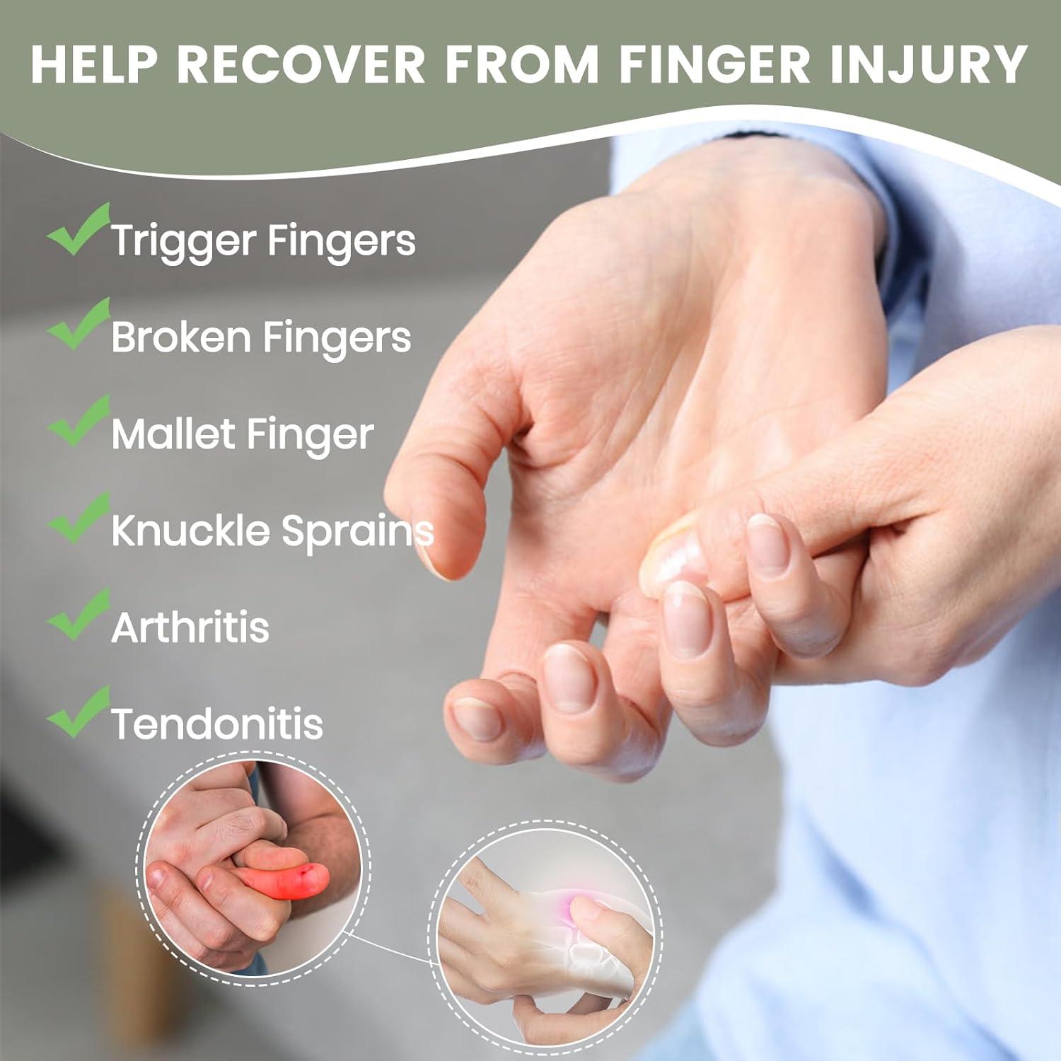 Ednyzakrn Upgrade Small Finger Rail & Trigger Finger Brace for Carpal ...