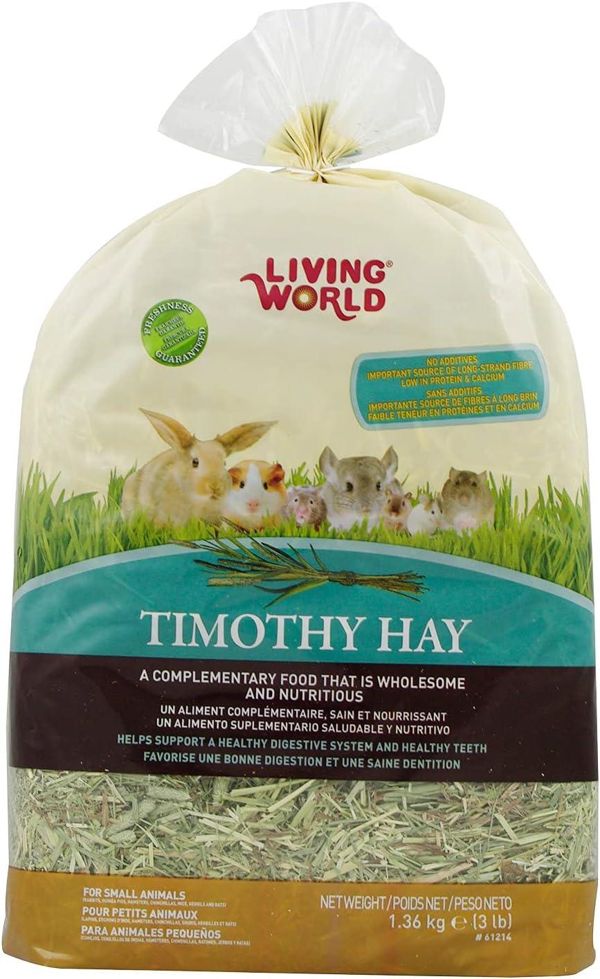 Living World Timothy Hay for Rabbits Guinea Pigs and Small Animals (3 ...