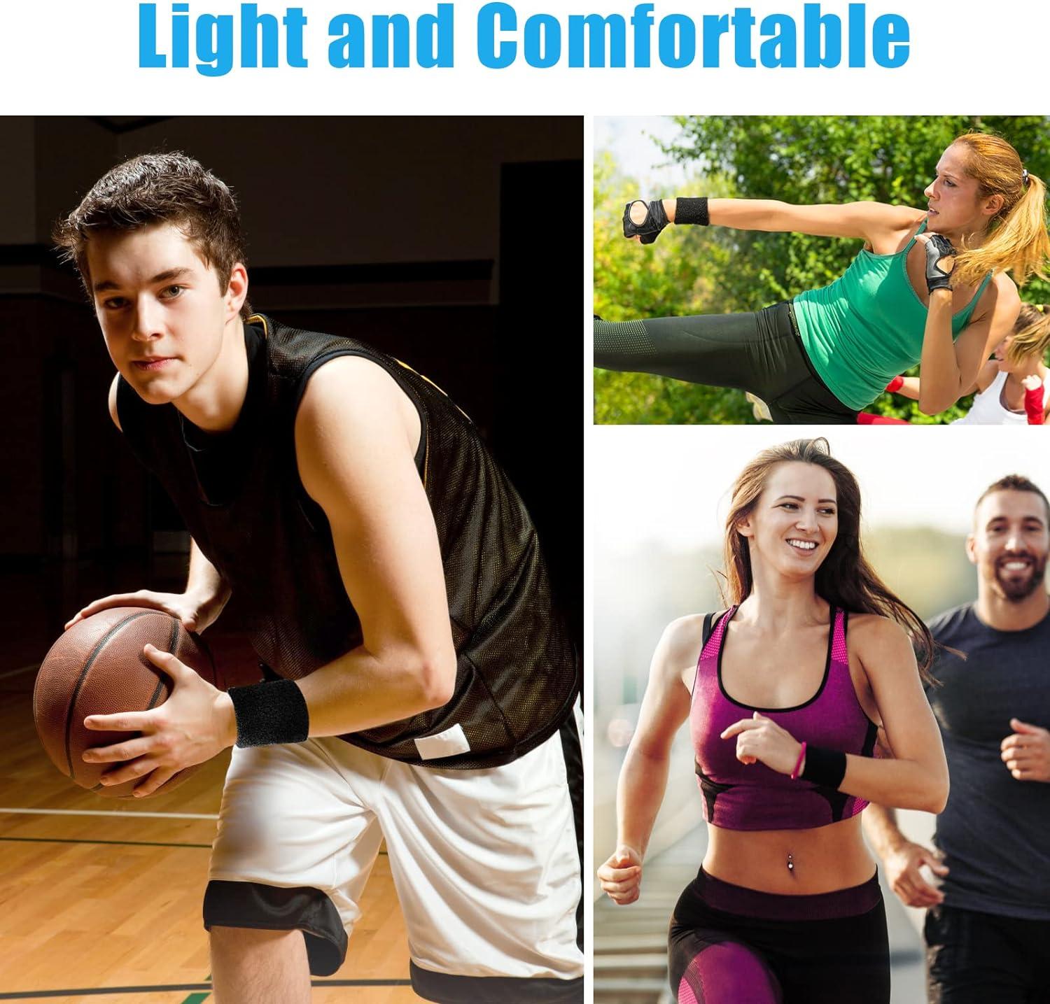 Quelcc 2-Piece Soft Cotton Welding Tape Wristbands for Sports - Tennis ...