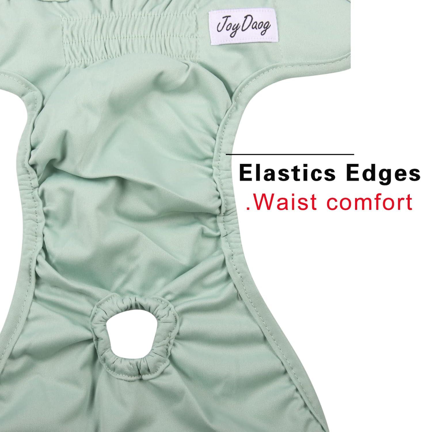 JoyDaog Small Dog Diapers - Reusable Premium Puppy Diapers (Size S Pack ...