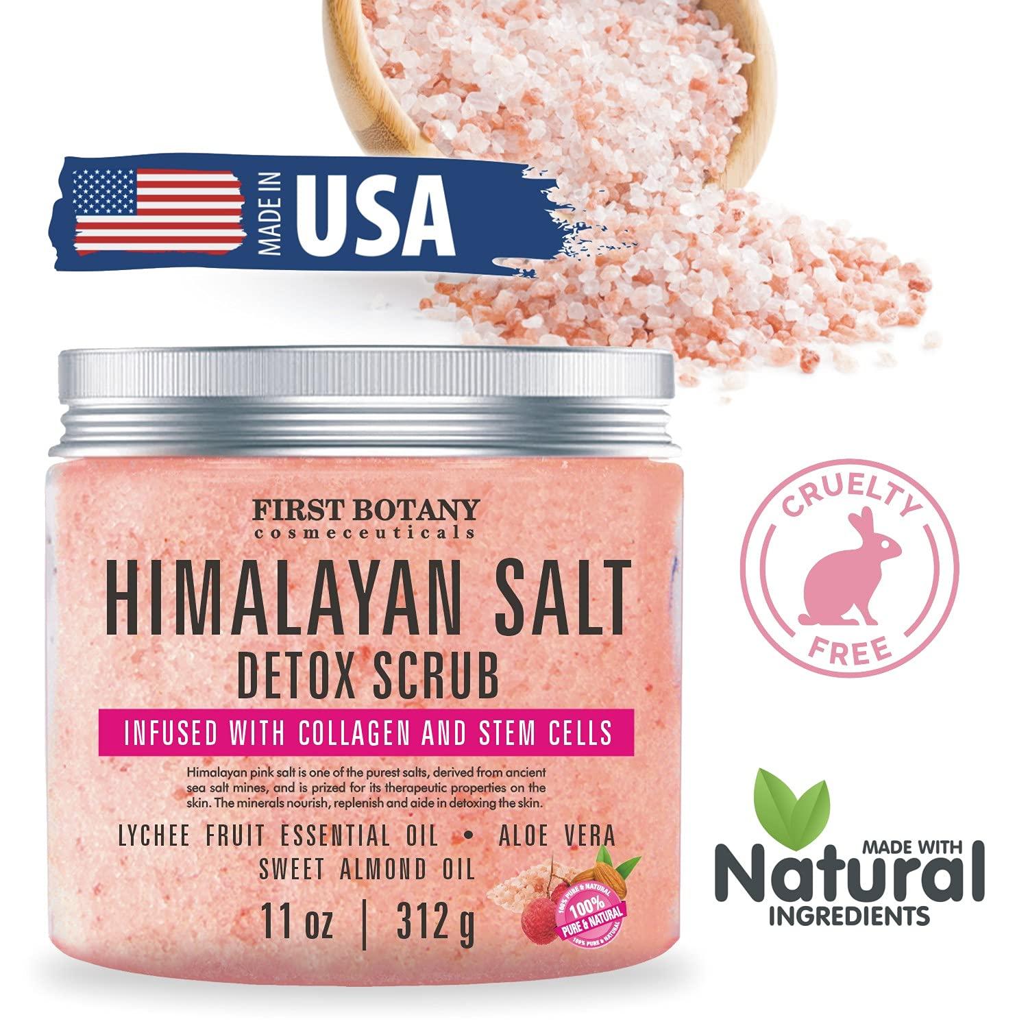 Himalayan Salt Body Scrub with Collagen & Stem Cells - Exfoliating ...