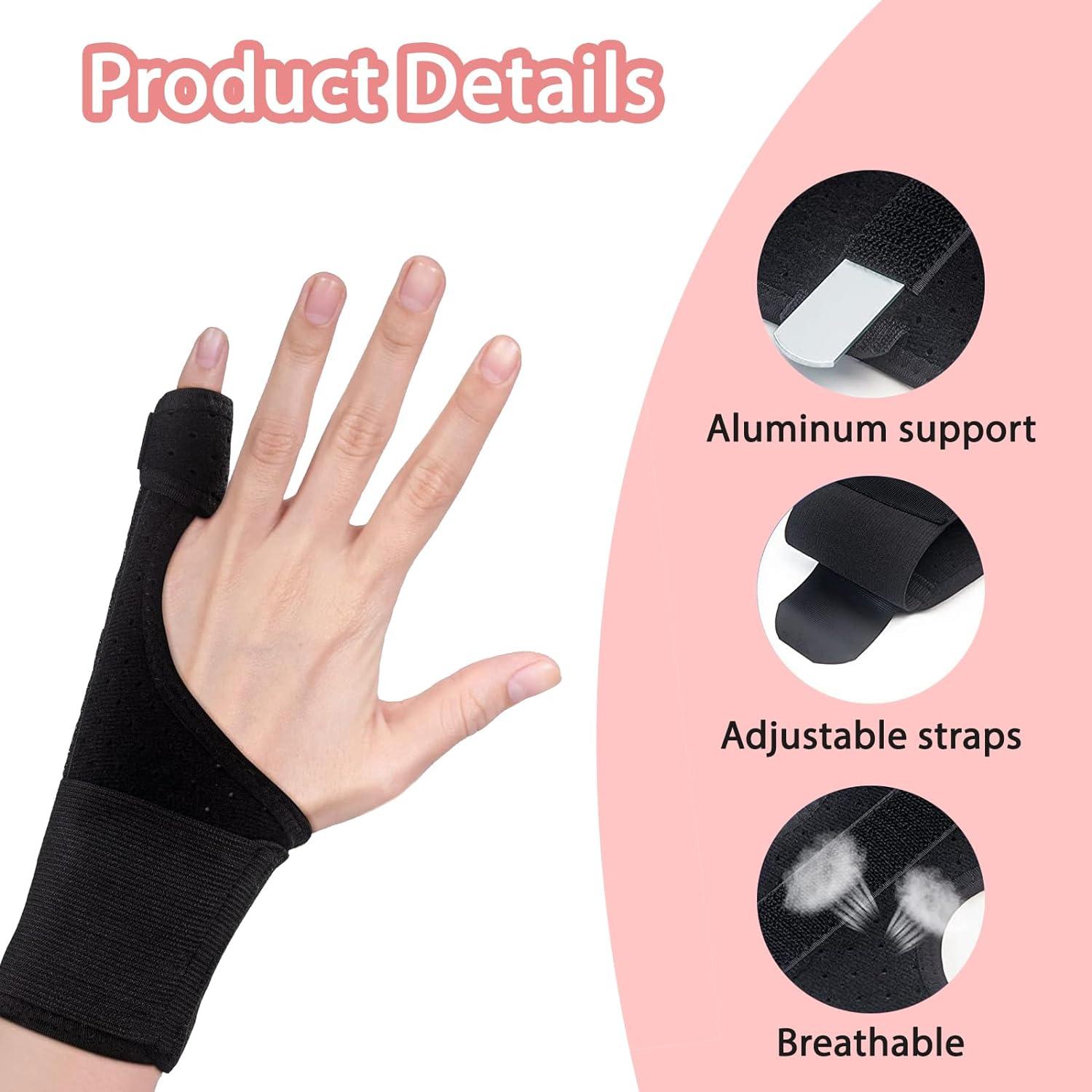 Xumann Little Finger Splint - Right or Left Hand Pinky Finger Knuckle ...