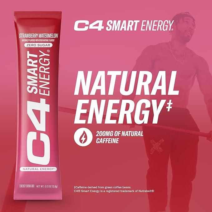 C4 Smart Energy Powder Stick Packs - Sugar Free Performance Fuel ...