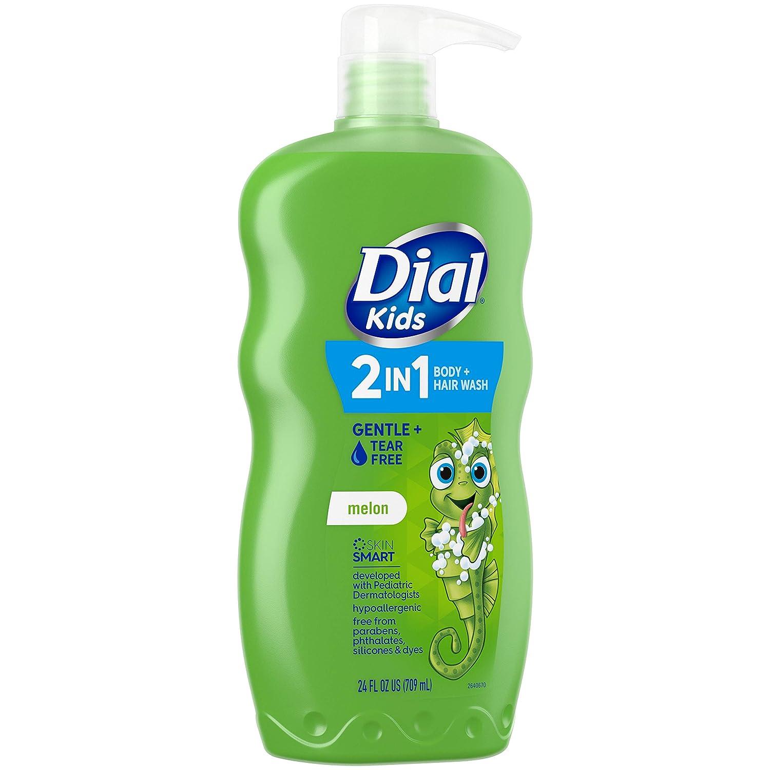 Dial Kids 2-in-1 Body+Hair Wash - Melon 96 | Gentle Cleansing for Kids ...